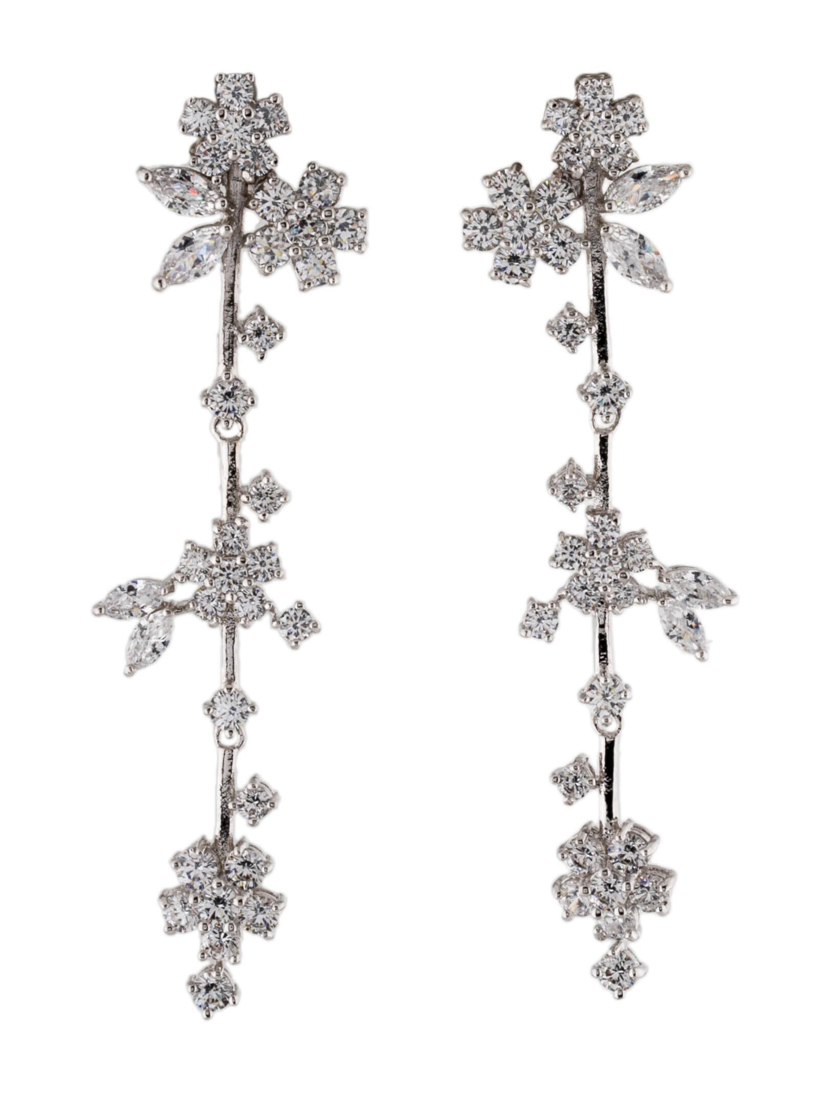 Tiffany & Co. Diamonds by the Yard® Open Heart Drop Earrings - Sterling ...