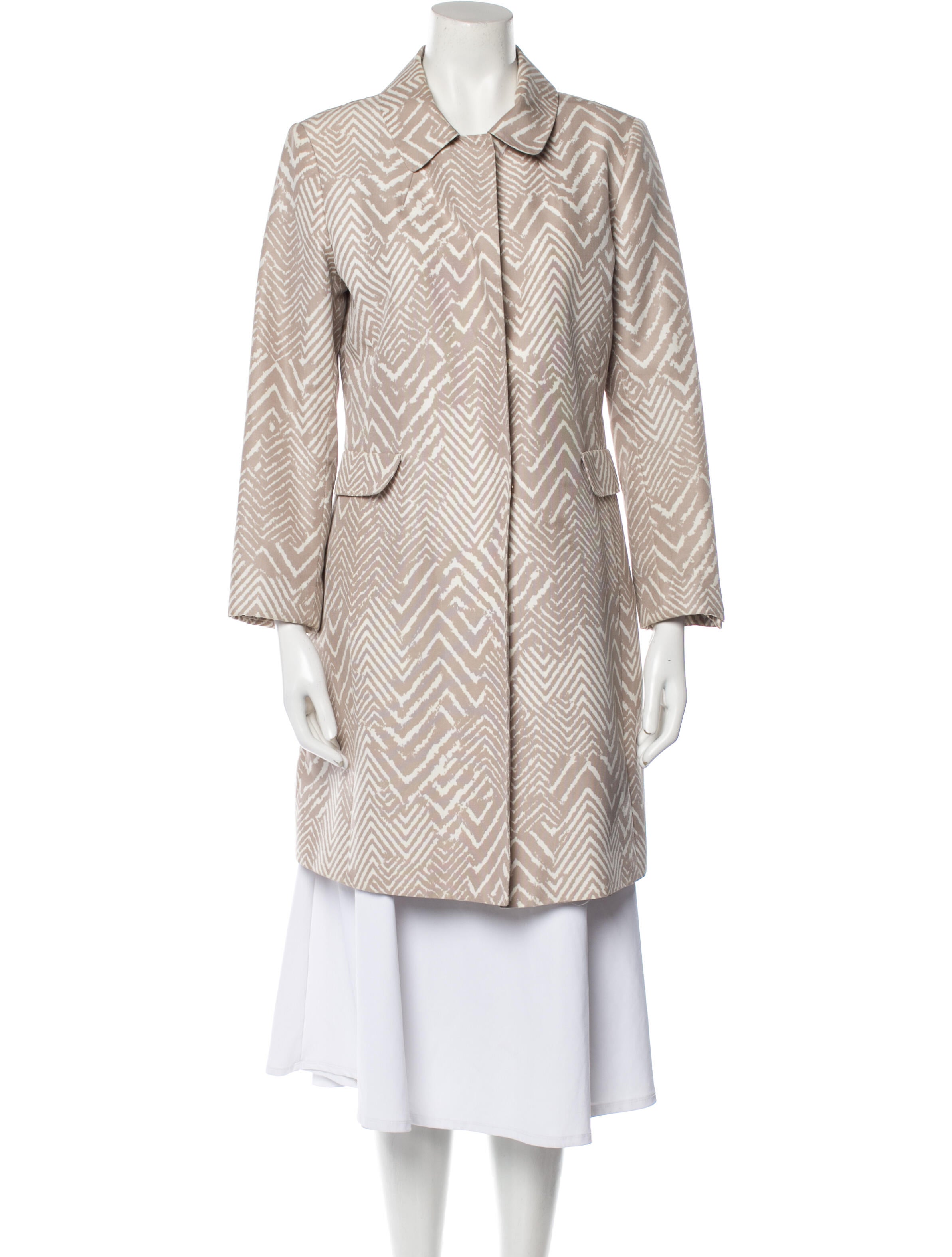 Cinzia Rocca Printed Coat - Neutrals Coats, Clothing - CZR22398 | The ...