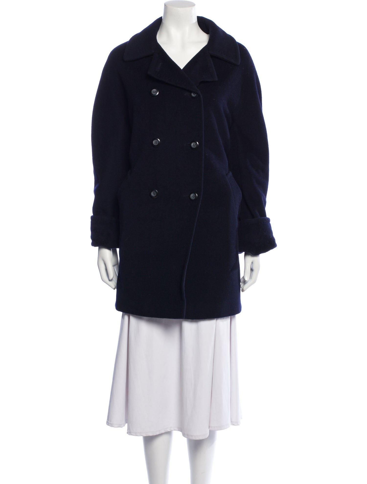 Cinzia Rocca Peacoat - Blue Coats, Clothing - CZR22944 | The RealReal