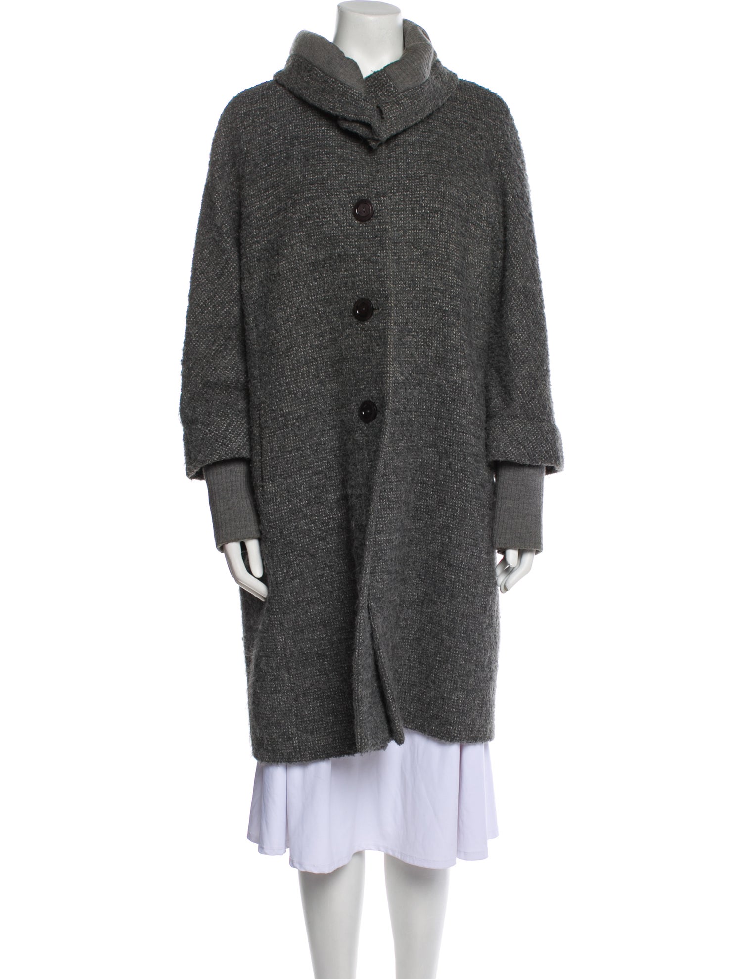 Cinzia Rocca Coat - Grey Coats, Clothing - CZR23289 | The RealReal
