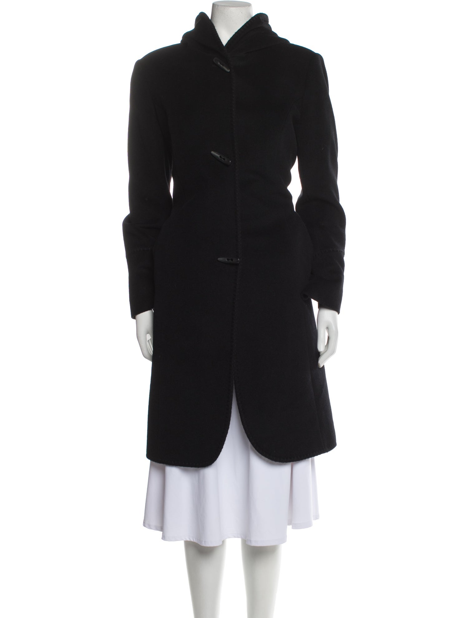 Cinzia Rocca Wool Coat - Black Coats, Clothing - CZR23322 | The RealReal