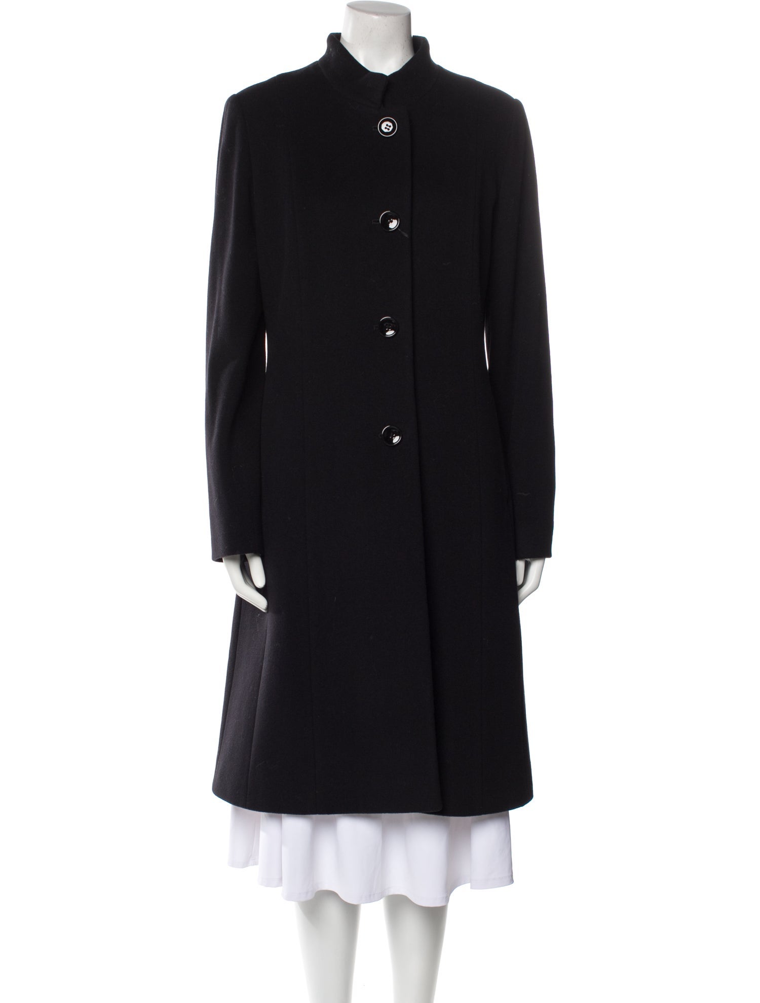 Cinzia Rocca Virgin Wool Coat - Black Coats, Clothing - CZR23705 | The ...