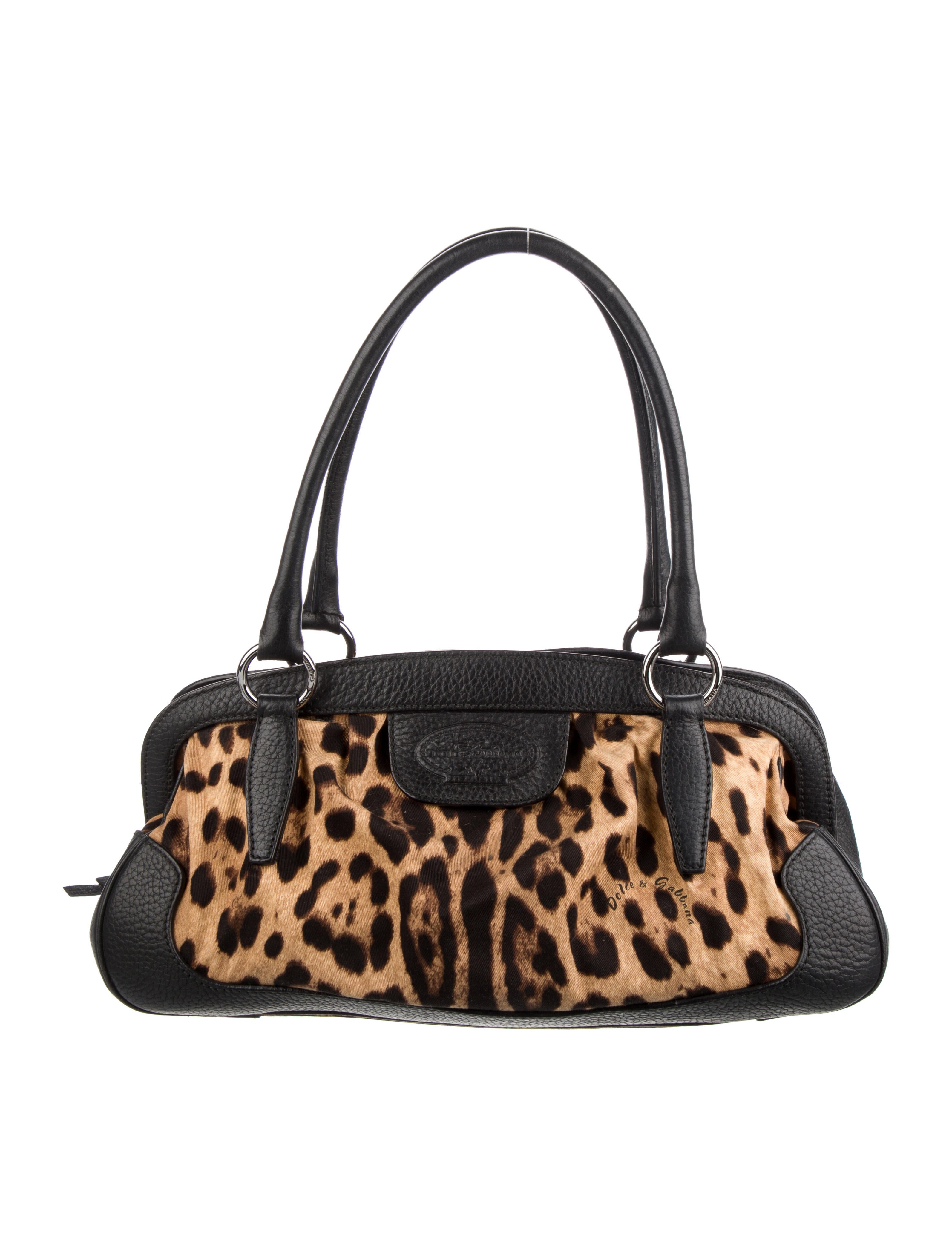 Dolce & Gabbana Leopard Print Shoulder Bag - Black Shoulder Bags ...