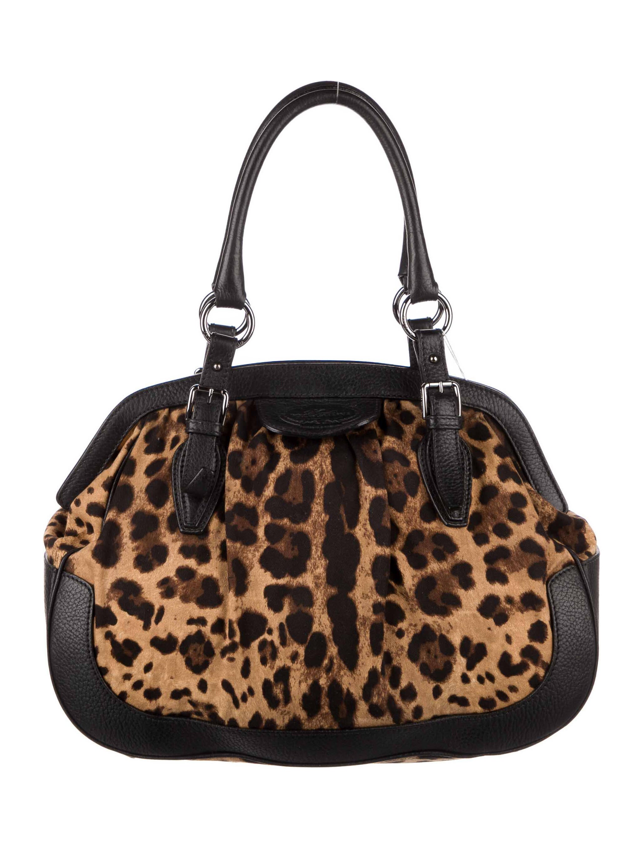 Dolce & Gabbana Leopard Handle Bag - Brown Handle Bags, Handbags ...