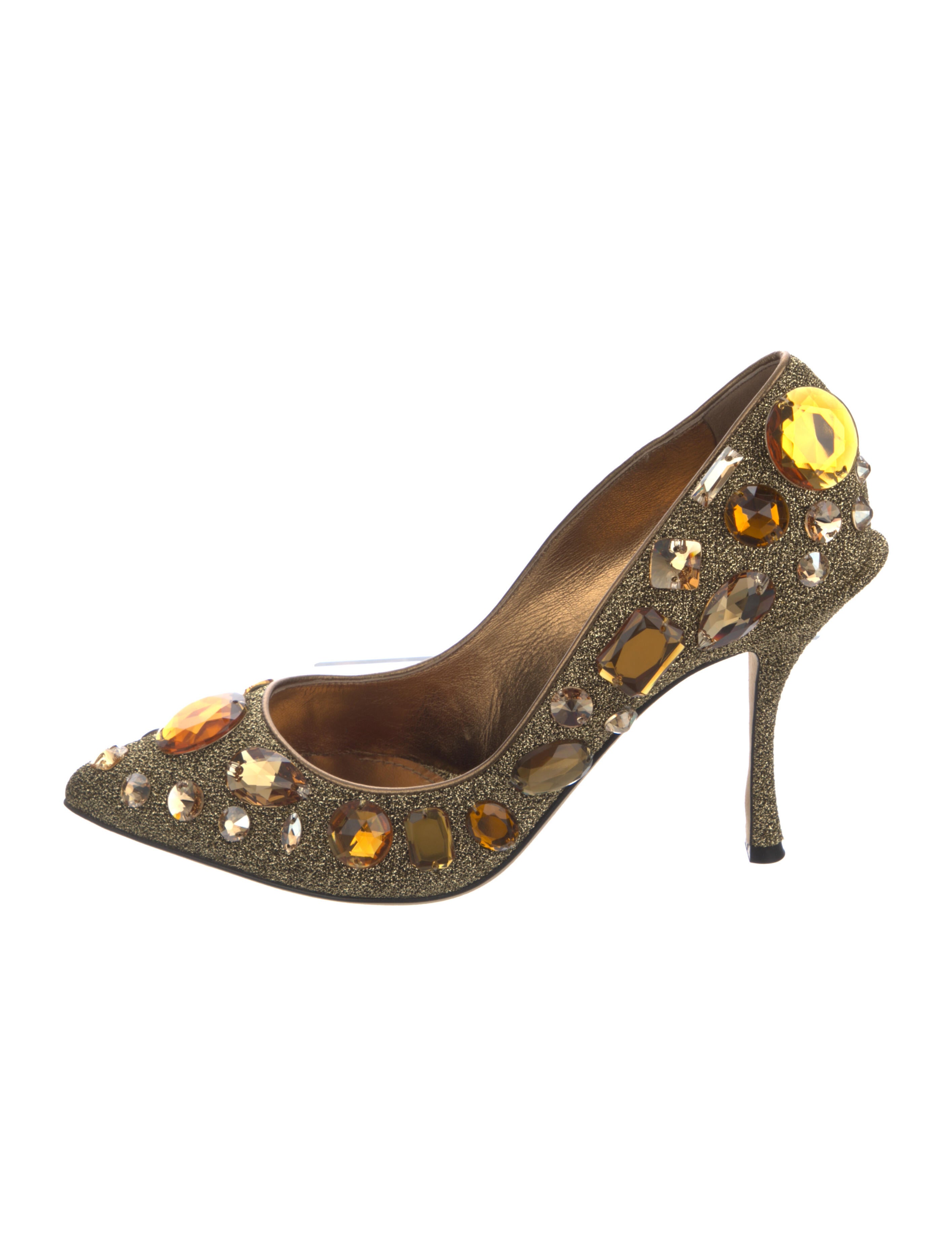 Dolce & Gabbana Pumps - Gold Pumps, Shoes - DAG42391 | The RealReal