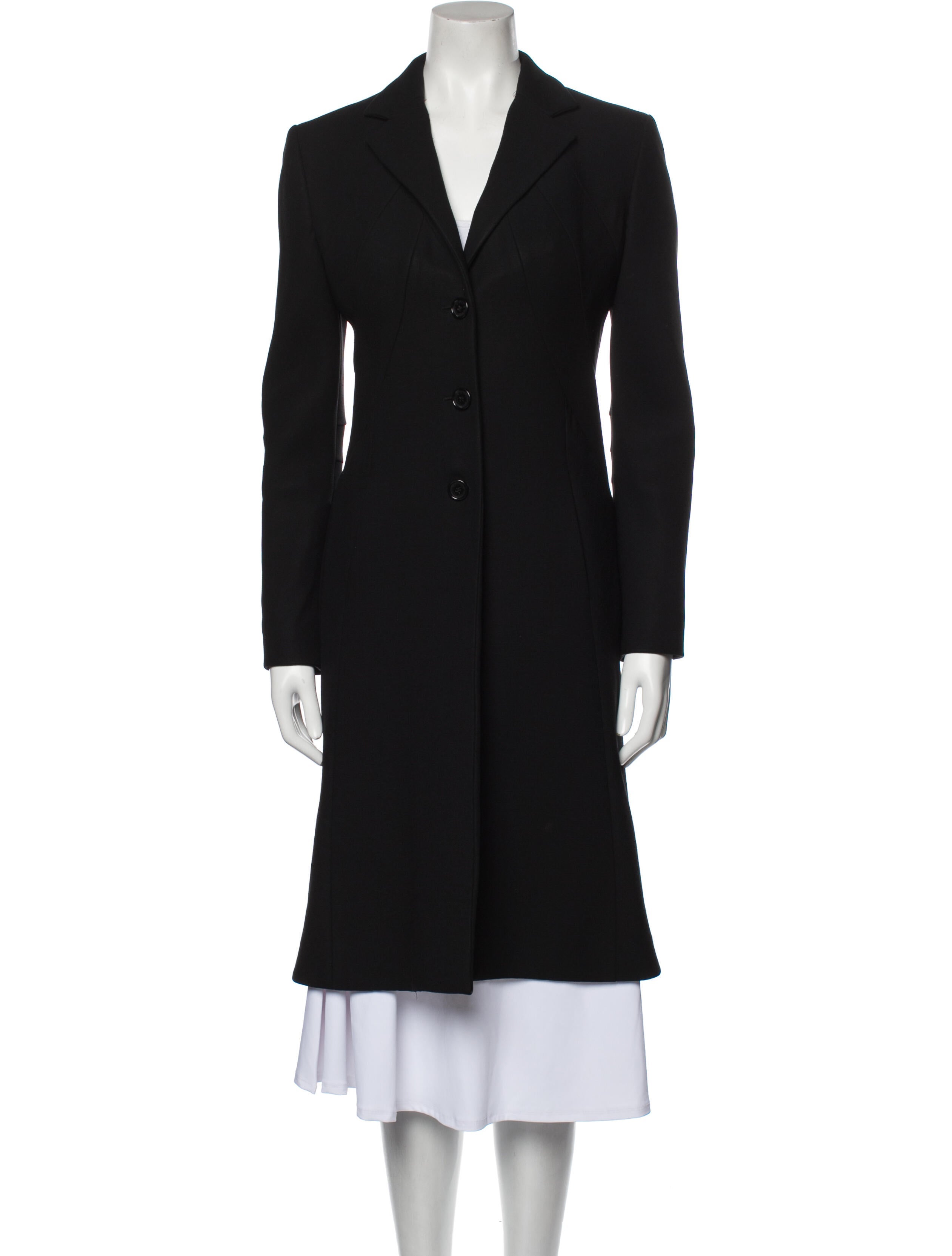 Prada Vintage Late 1990's - Early 2000's Coat - Black Coats, Clothing ...