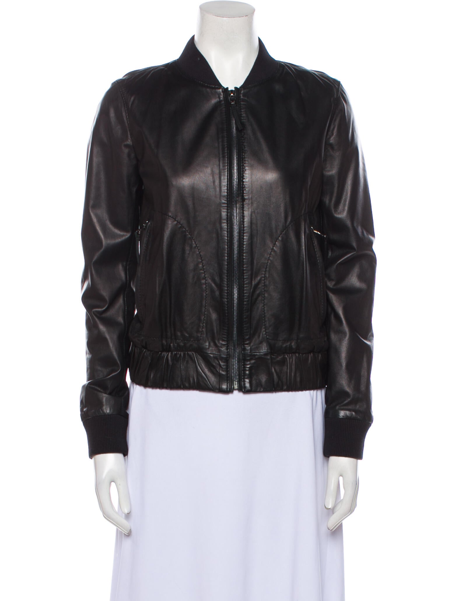 Dolce & Gabbana Lambskin Bomber Jacket - Black Jackets, Clothing ...