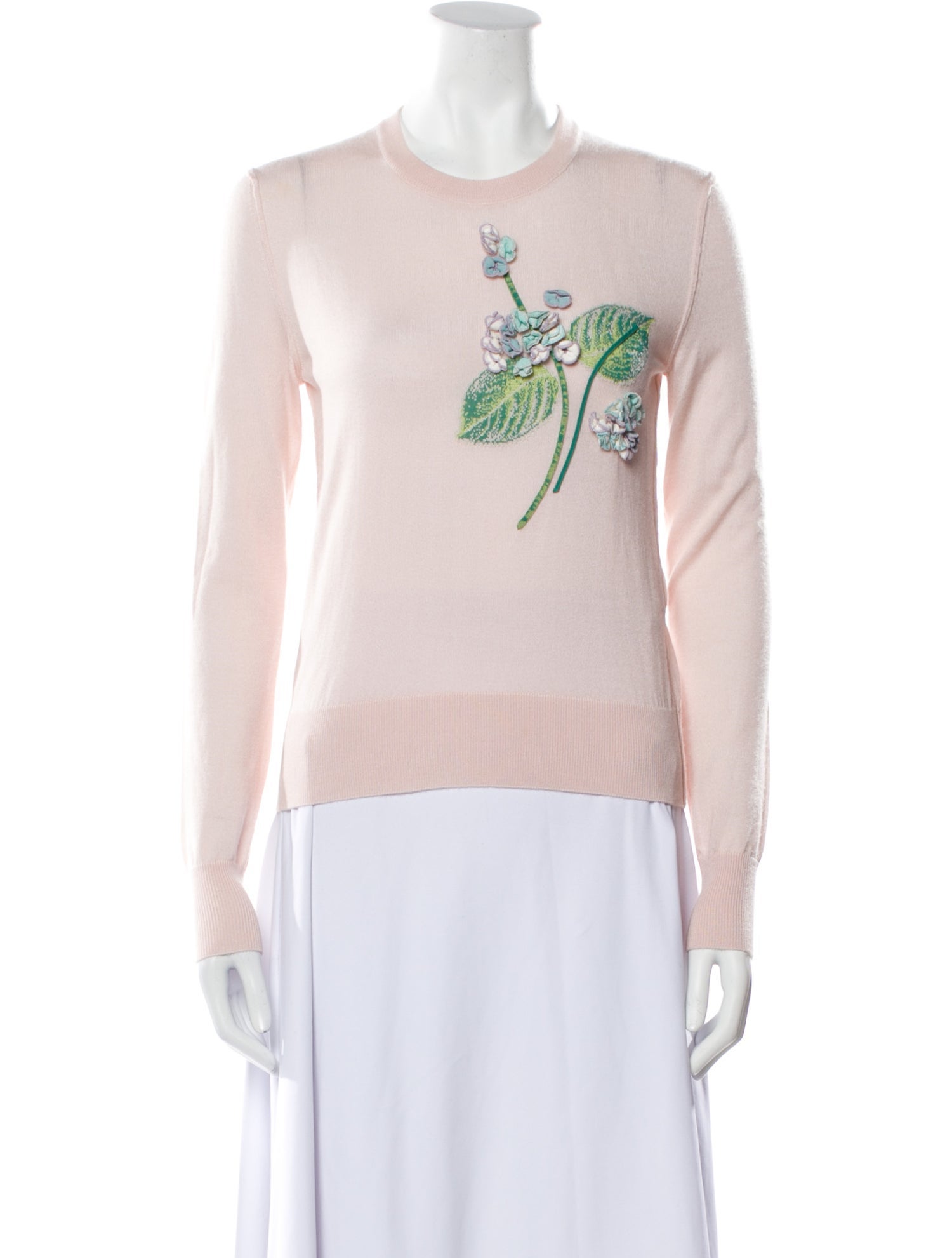 Dolce & Gabbana Cashmere Printed Sweater - Pink Knitwear, Clothing ...