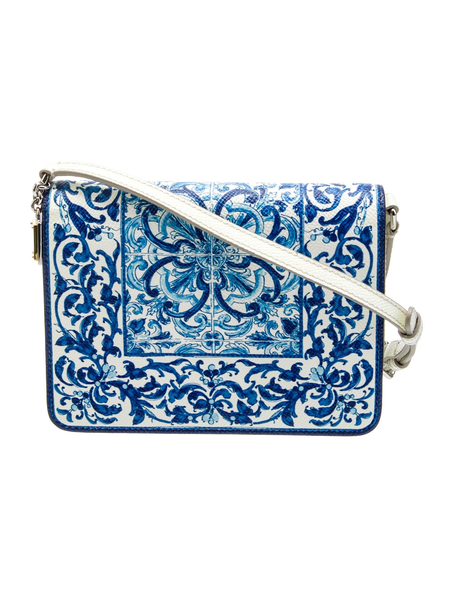 Dolce & Gabbana Printed Coated Canvas Crossbody Bag - Blue Crossbody ...