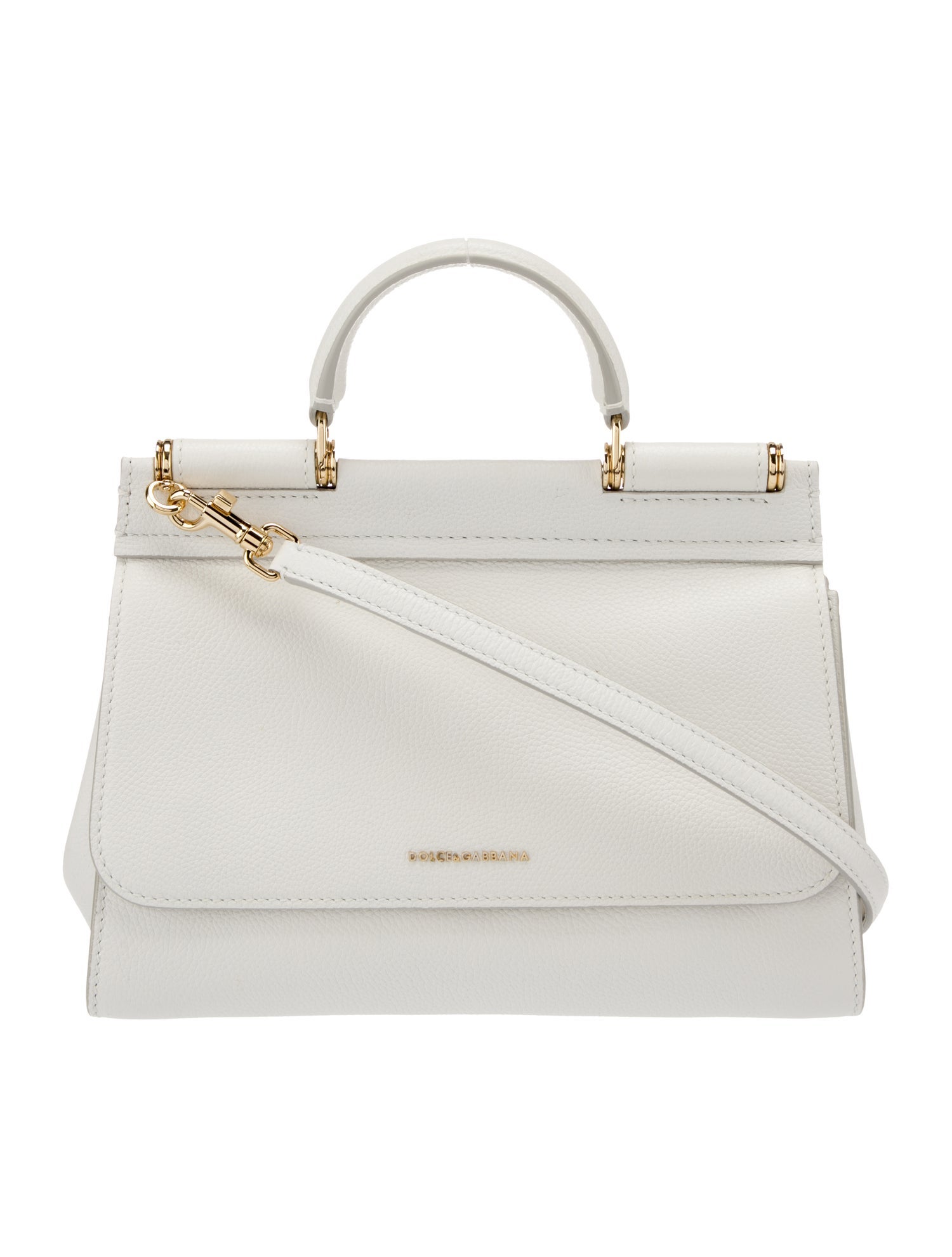 Dolce & Gabbana Medium Sicily Handle Bag - White Handle Bags, Handbags ...