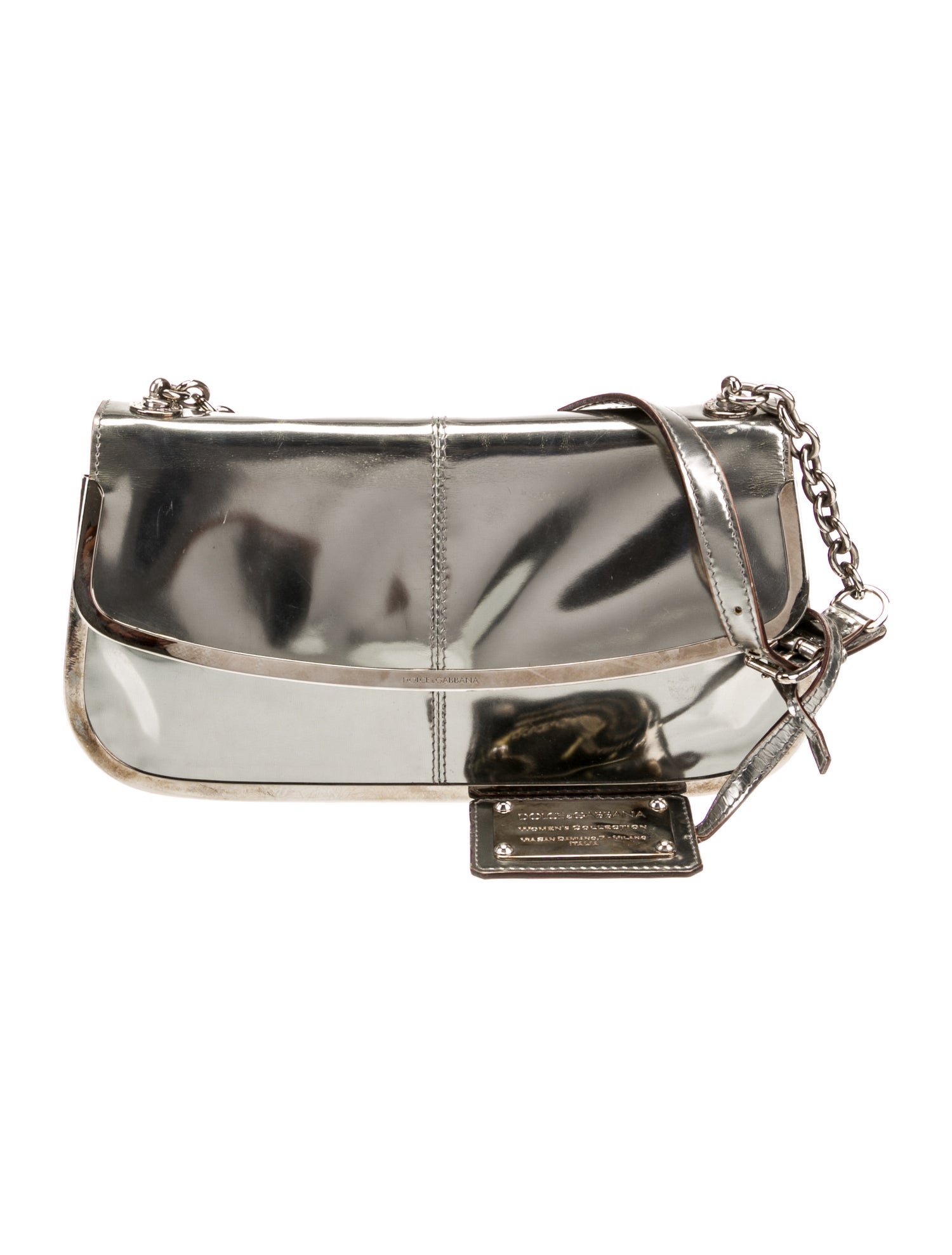 Dolce & Gabbana Metallic Leather Miss Glamour Clutch - Metallic ...