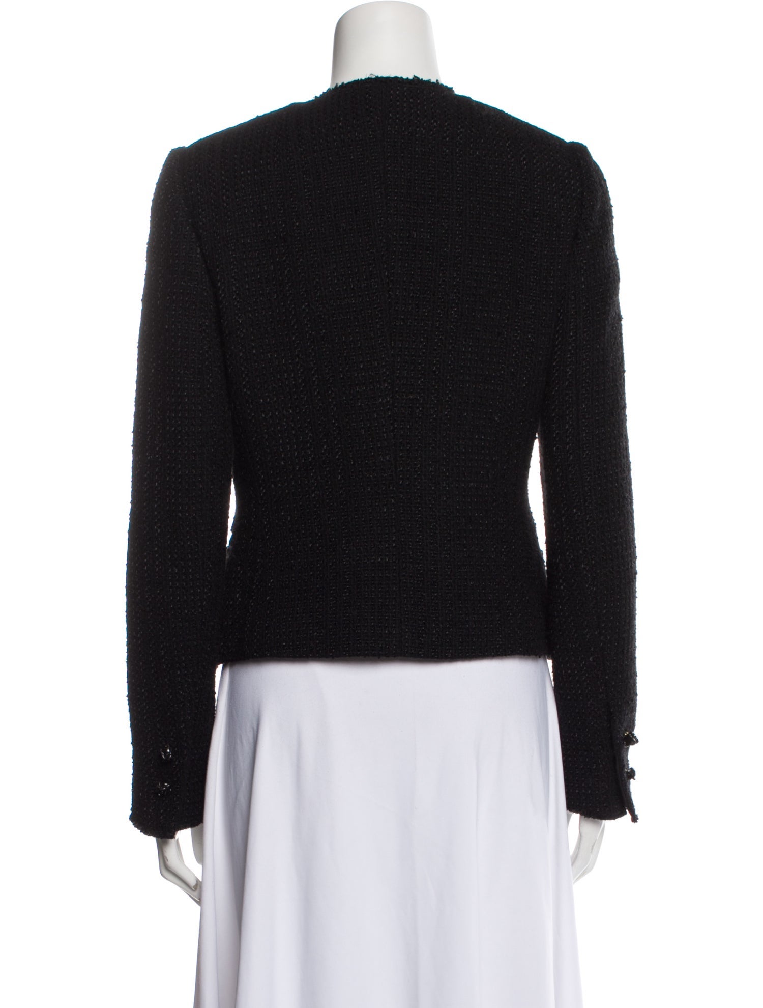 Dolce & Gabbana Virgin Wool Tweed Pattern Evening Jacket - Black ...