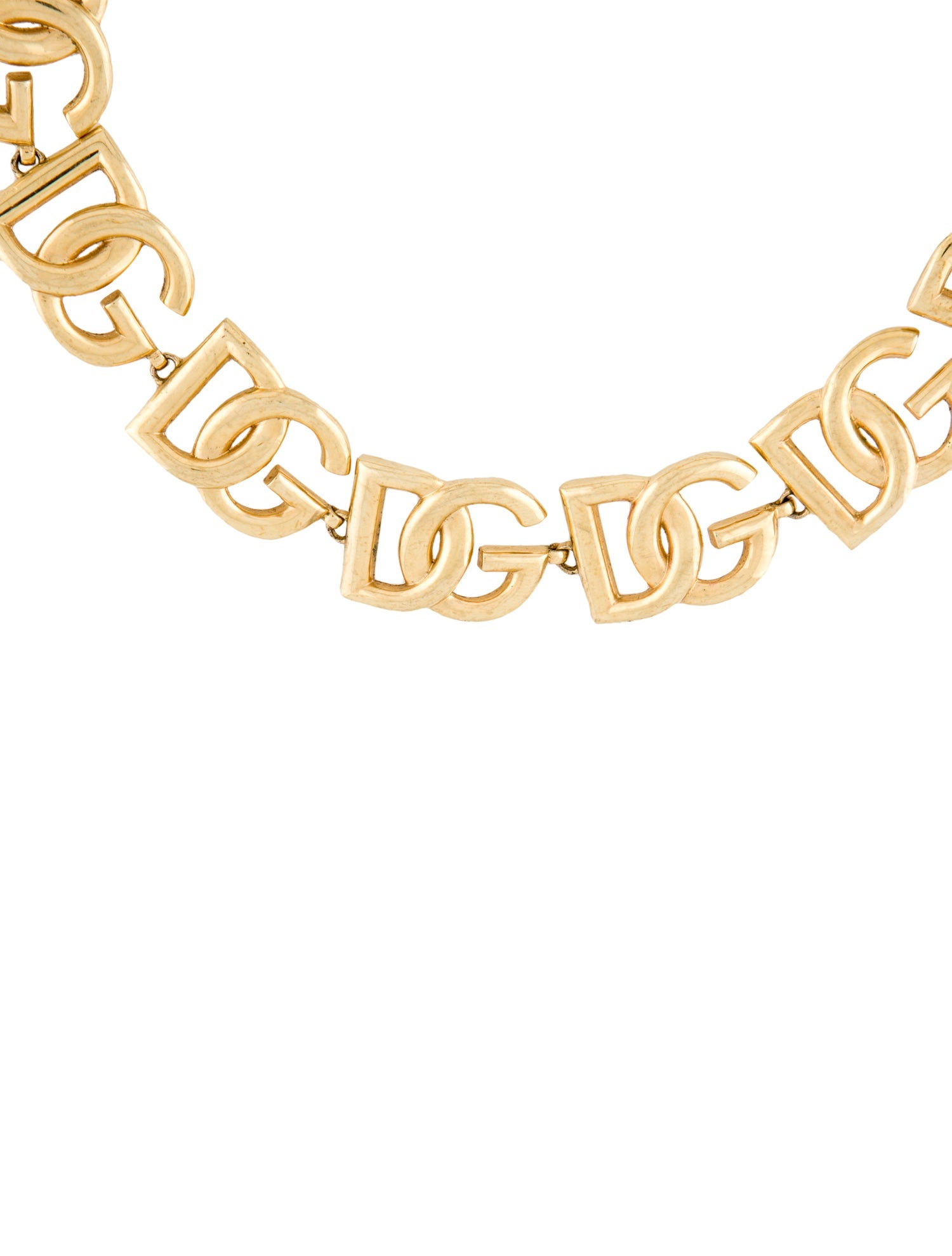 Dolce & Gabbana Multiple DG Logo Choker Necklace - Chain, Necklaces ...
