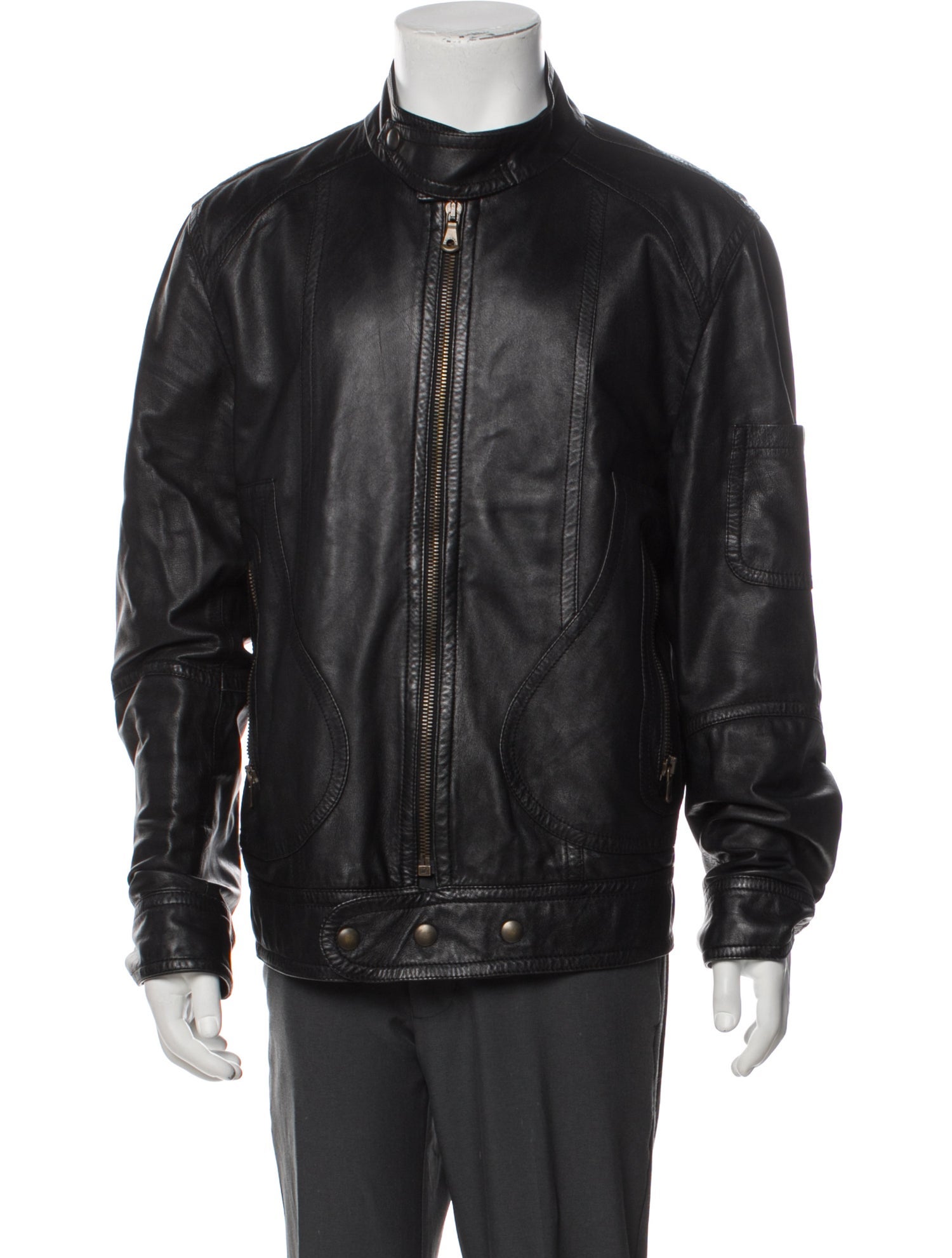 Preview Milano Leather Moto Jacket - Brown Outerwear, Clothing ...