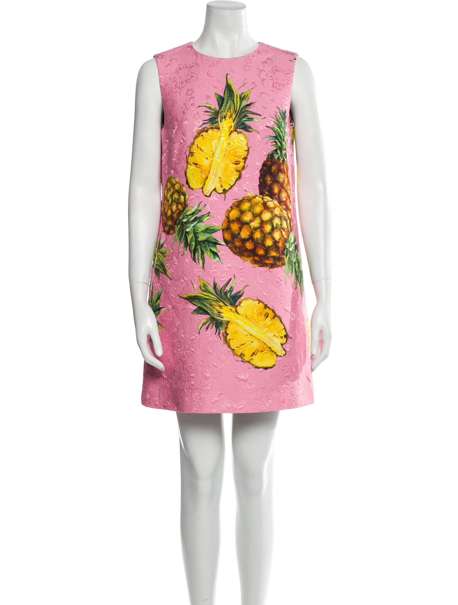 Dolce & Gabbana Floral Print Mini Dress - Pink Dresses, Clothing ...