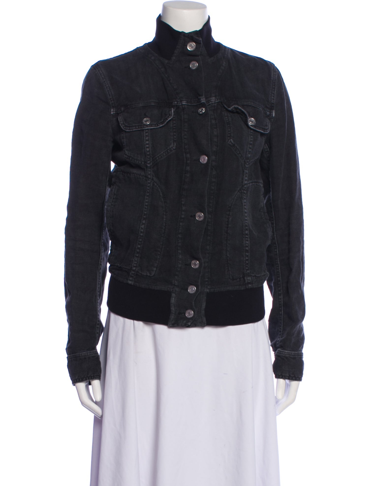 Dolce & Gabbana Linen Denim Jacket - Black Jackets, Clothing ...