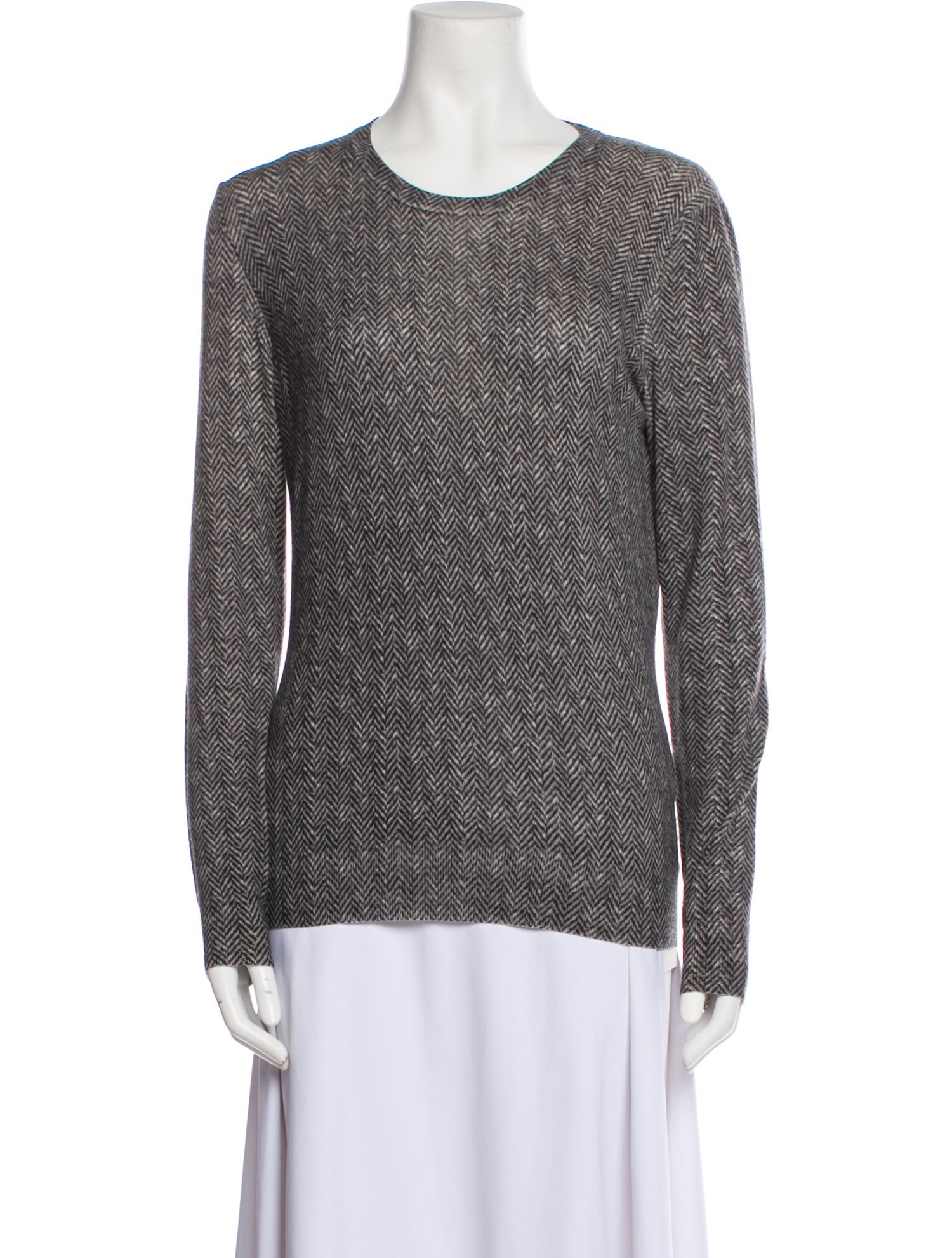 Dolce & Gabbana Virgin Wool Scoop Neck Sweater - Grey Knitwear ...