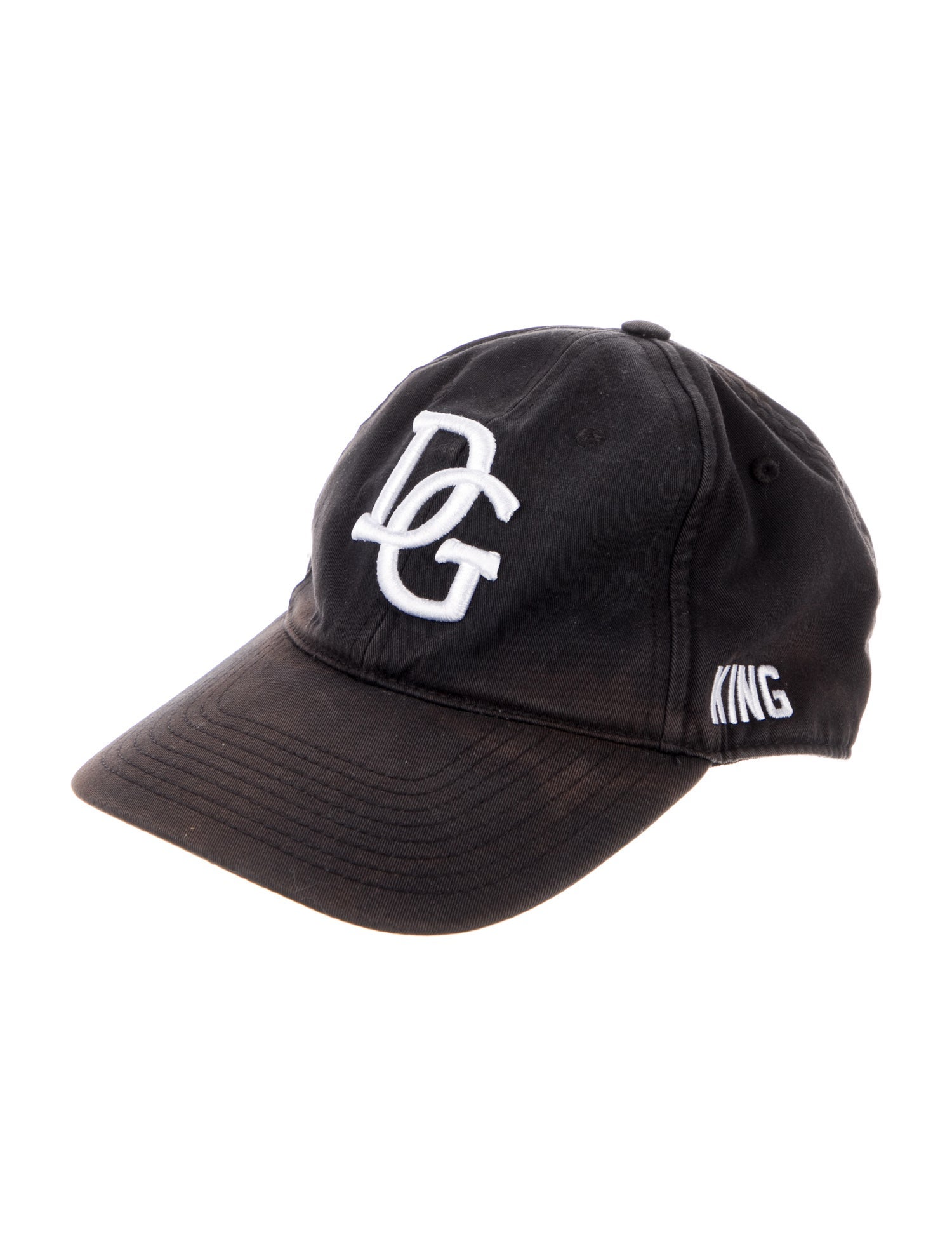 Dolce & Gabbana Embroidered Logo Baseball Cap - Black Hats, Accessories ...