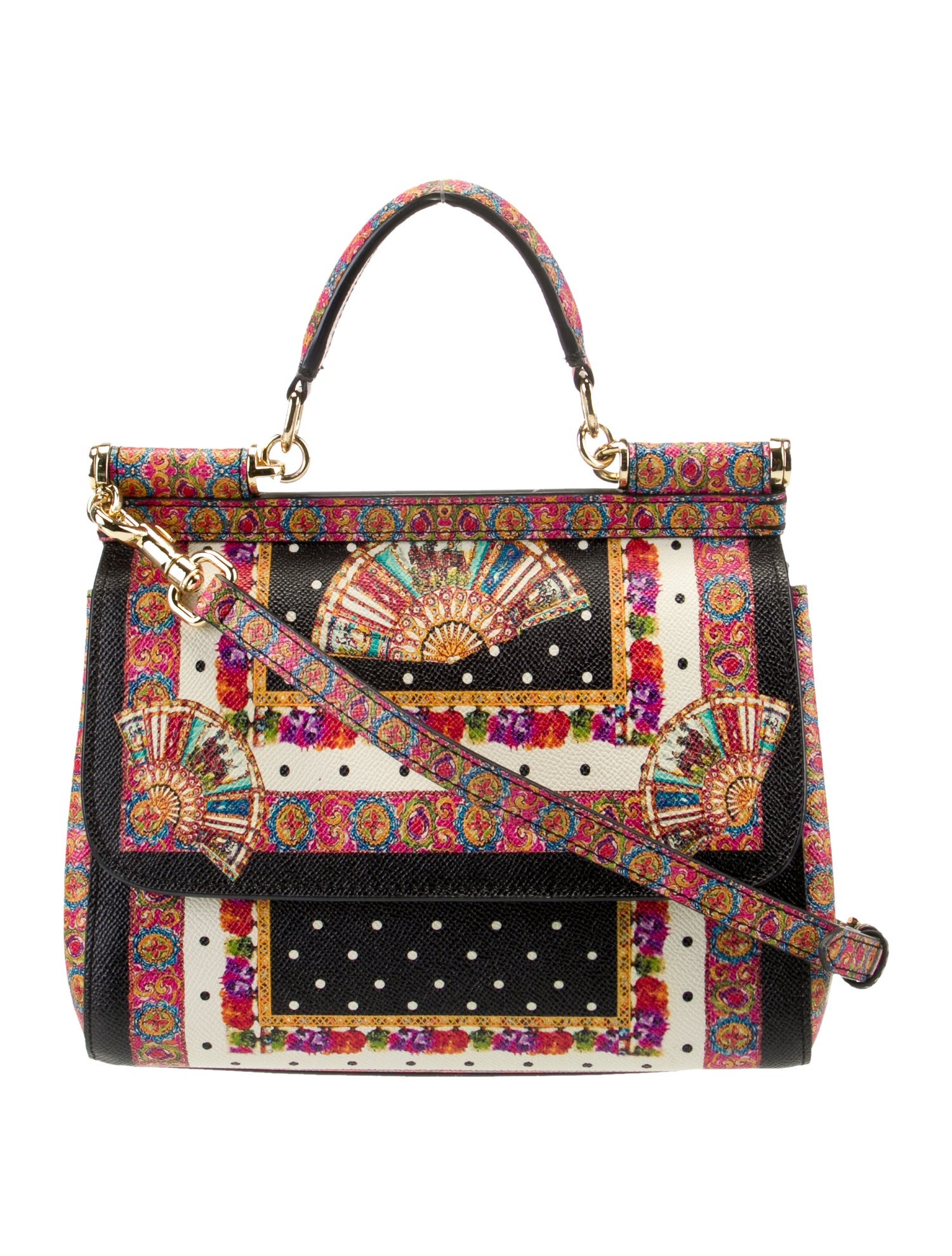 Dolce & Gabbana Mambo Rose Top Handle Bag - Handle Bags, Handbags ...