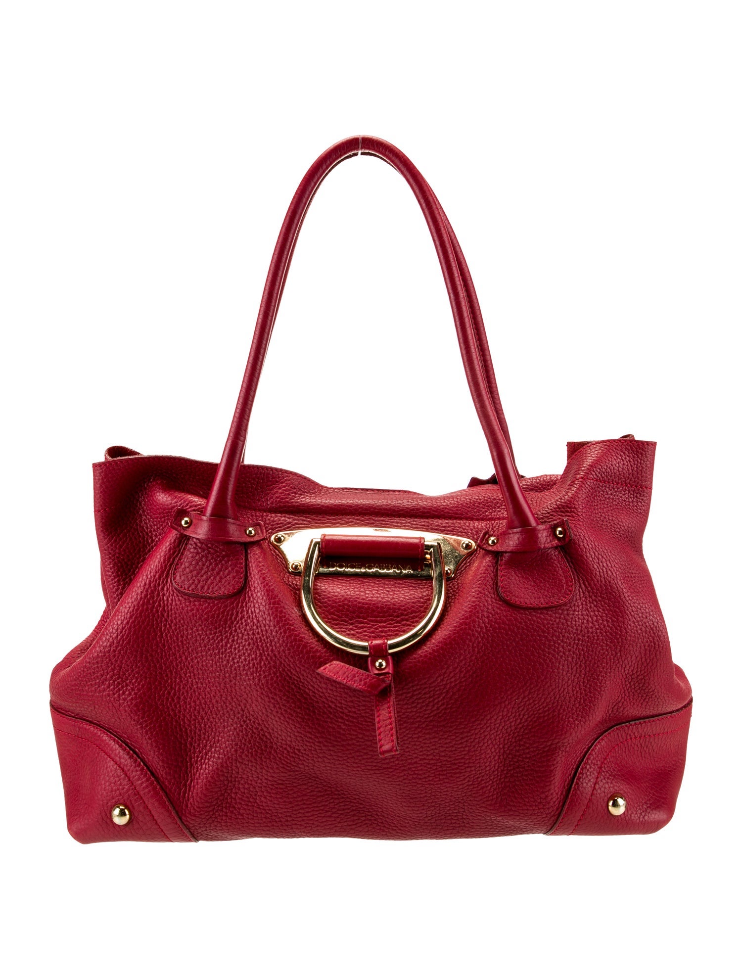 Dolce & Gabbana Leather Shoulder Bag - Red Shoulder Bags, Handbags ...