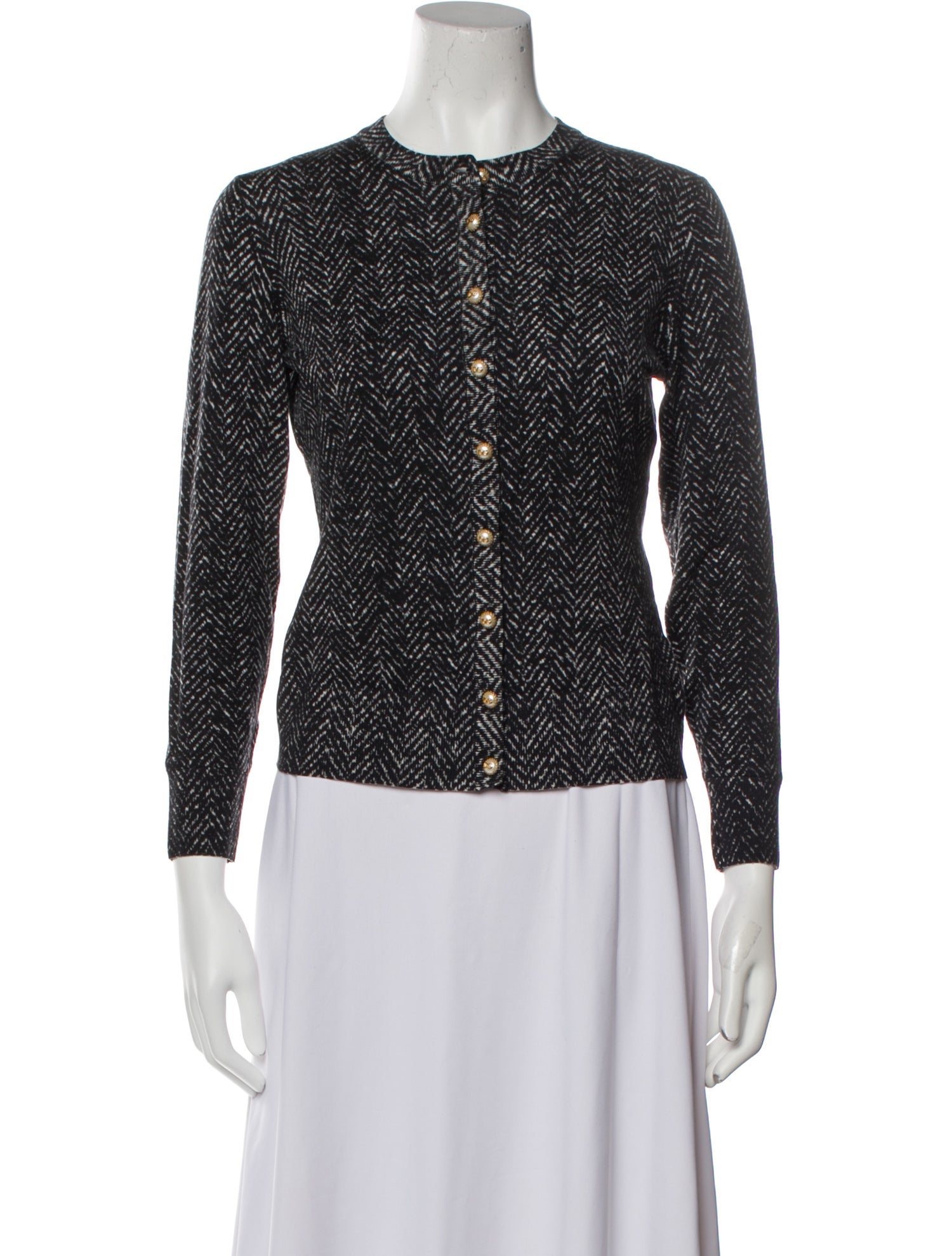 Dolce & Gabbana Virgin Wool Printed Top - Black Tops, Clothing ...