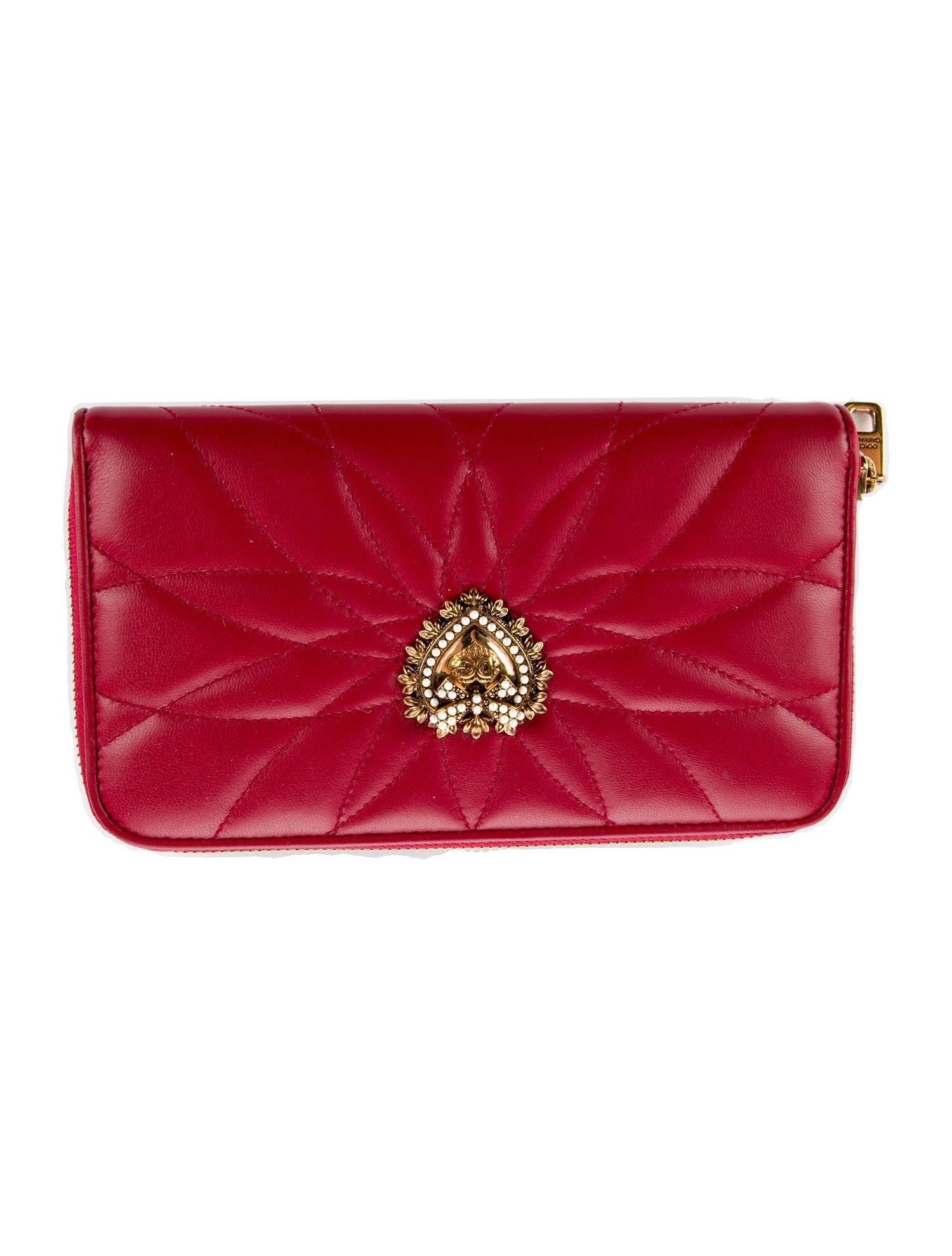 Dolce & Gabbana Sacred Heart Print Leather Wallet - Wallets ...