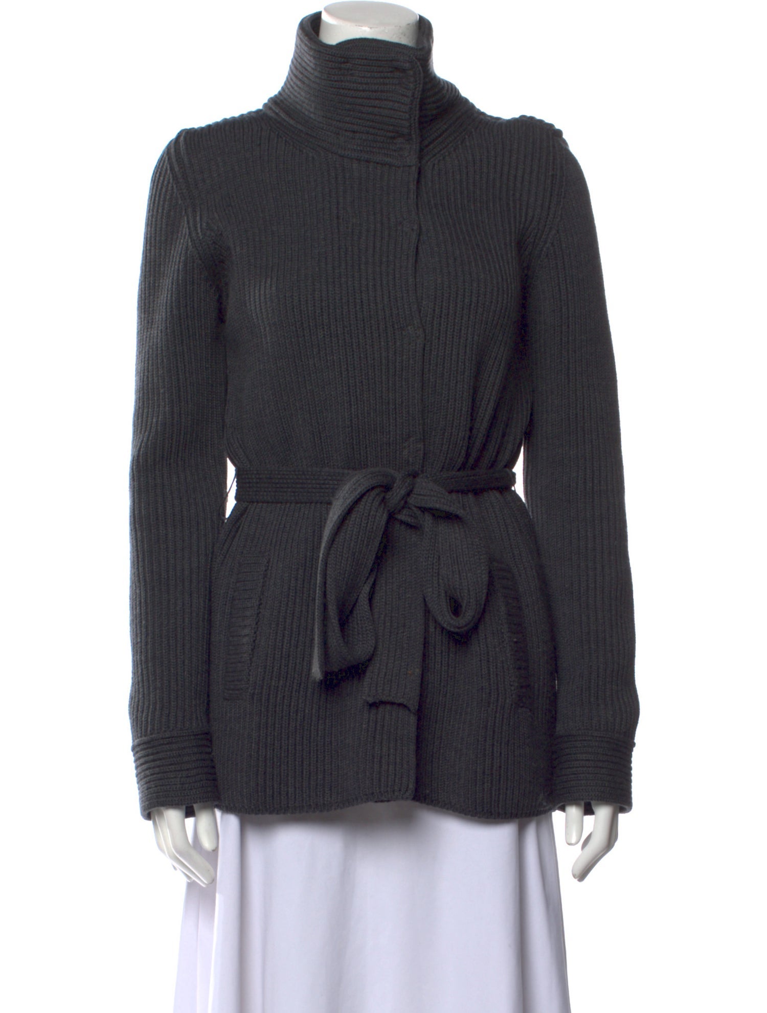 Dolce & Gabbana Virgin Wool Mock Neck Sweater - Grey Knitwear, Clothing ...