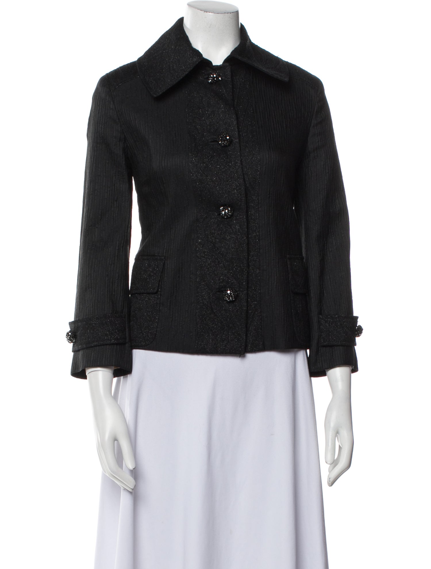 Dolce & Gabbana Wool Denim Jacket - Black Jackets, Clothing - DAG502306 ...