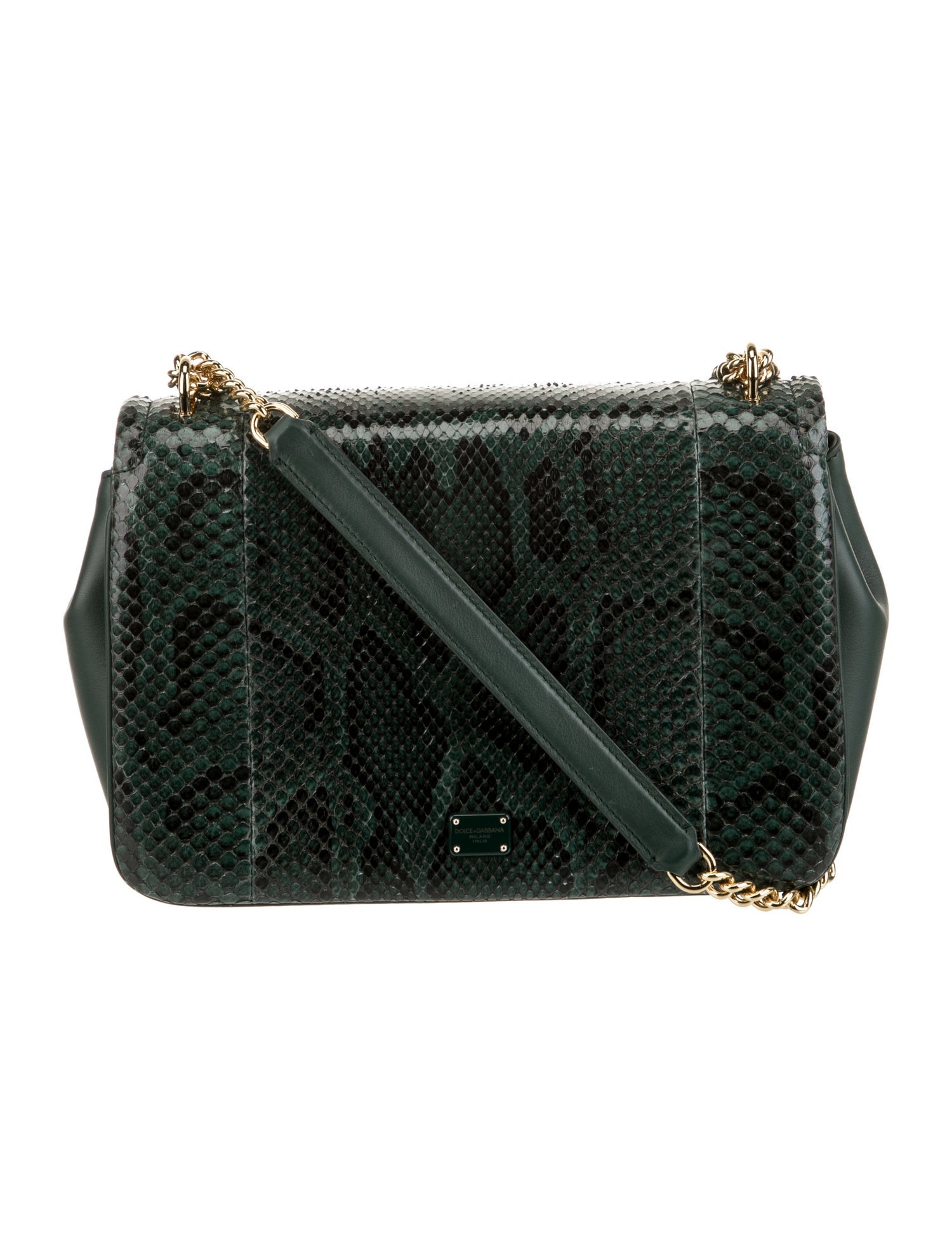 Dolce & Gabbana Snakeskin Crossbody Bag - Green Crossbody Bags ...