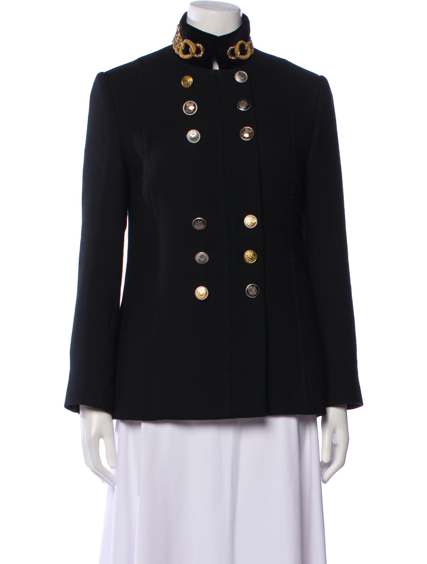 Dolce & Gabbana Virgin Wool Evening Jacket - Black Jackets, Clothing ...
