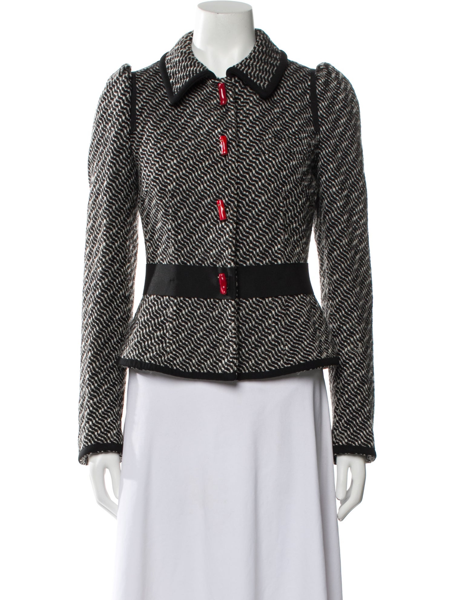 Dolce & Gabbana Wool Striped Jacket - Black Jackets, Clothing ...