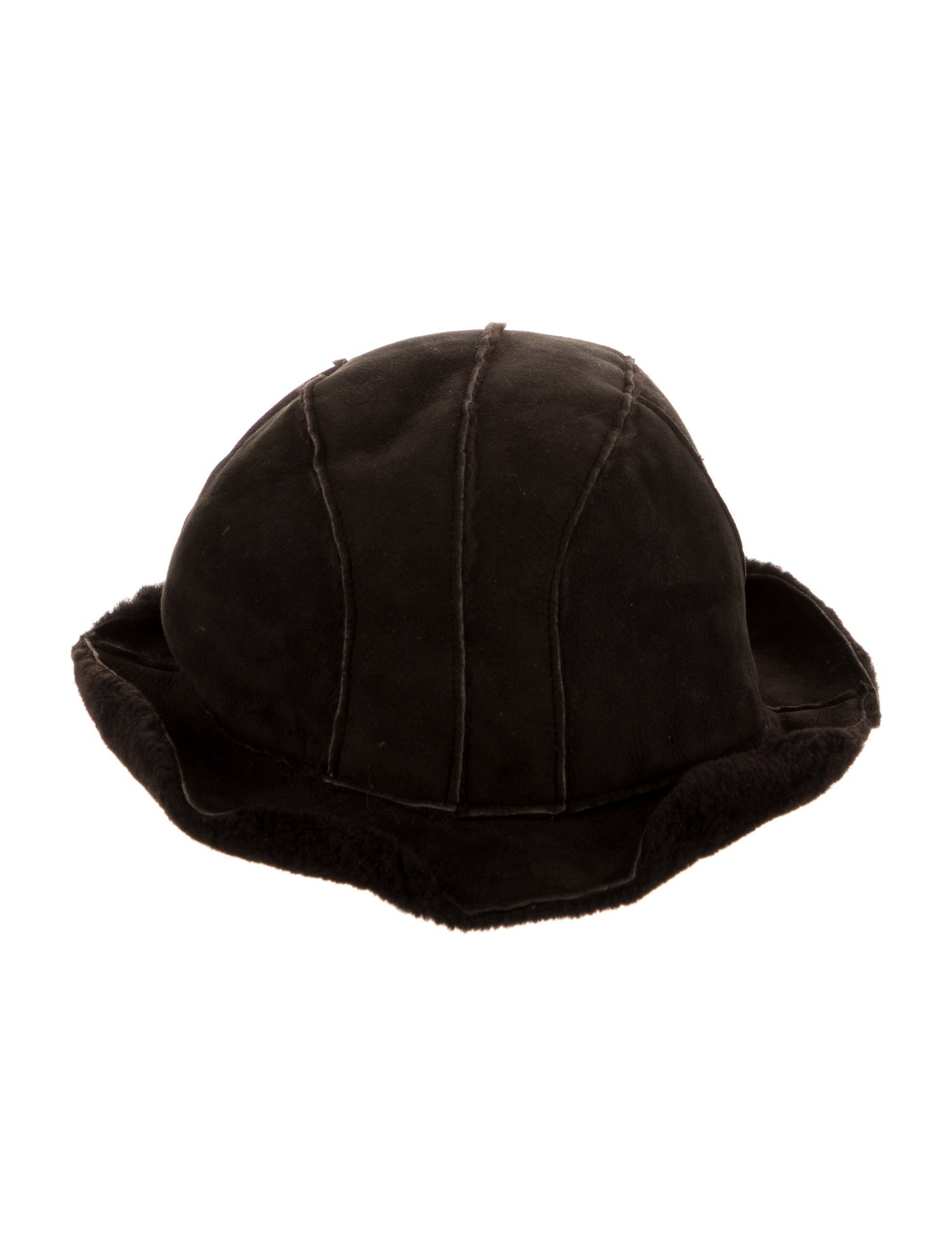 Dolce & Gabbana Mens Brown Sheep Suede Bucket Hat - Brown Hats ...