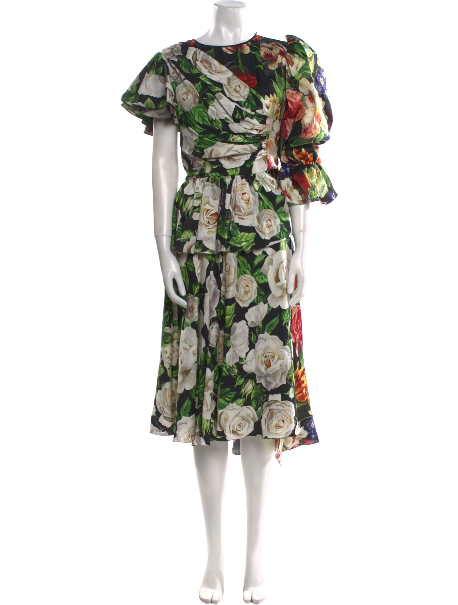 Dolce & Gabbana Silk Long Dress - Black Dresses, Clothing - DAG523902 ...