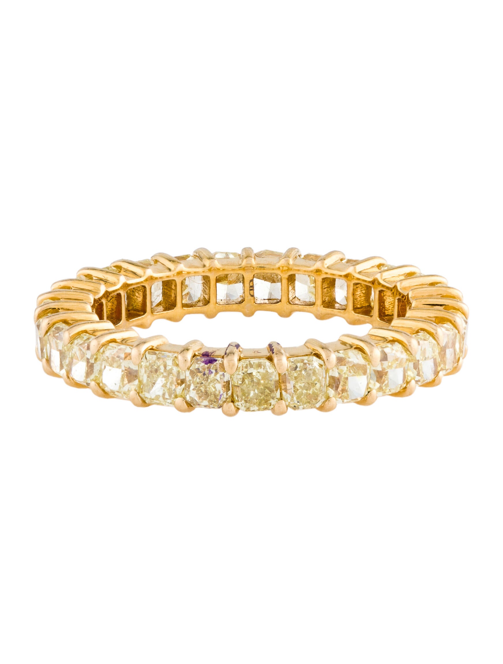 Daniella Design 18K 10.14ctw Diamond Eternity Band - 18K Yellow Gold ...