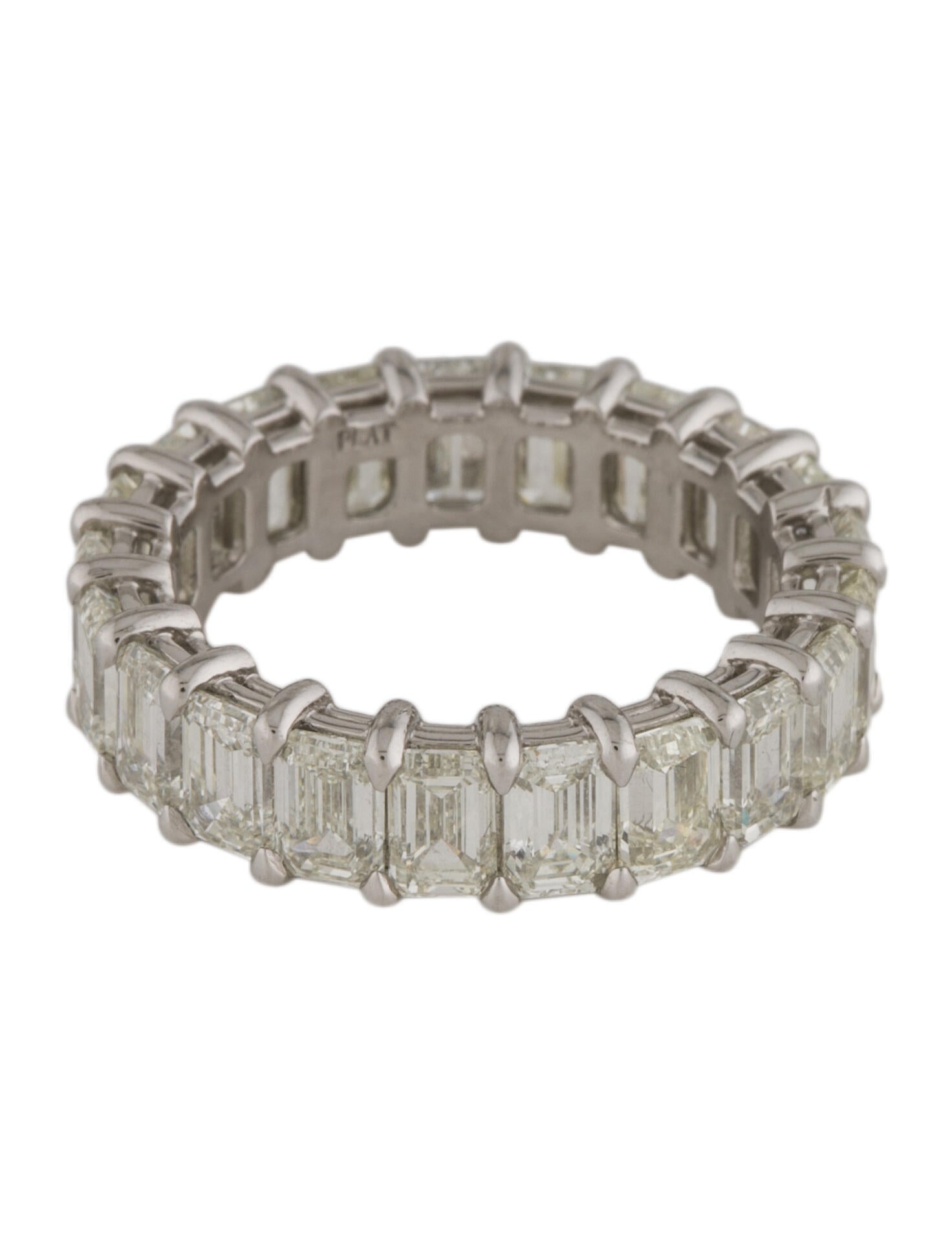 Daniella Design Platinum 6.47ctw Diamond Eternity Band Ring - 950 ...