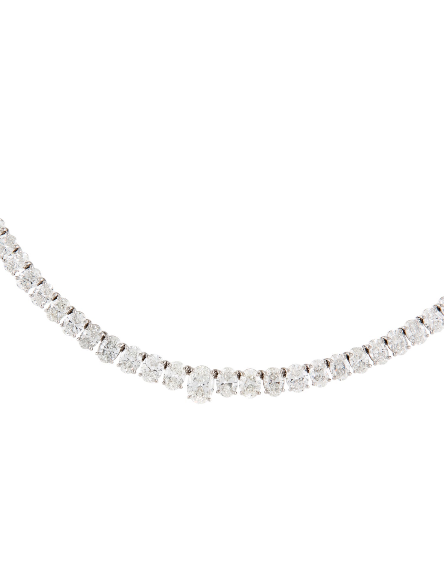 Daniella Design 14K 25.05ctw Diamond Collar Necklace - 14K White Gold ...