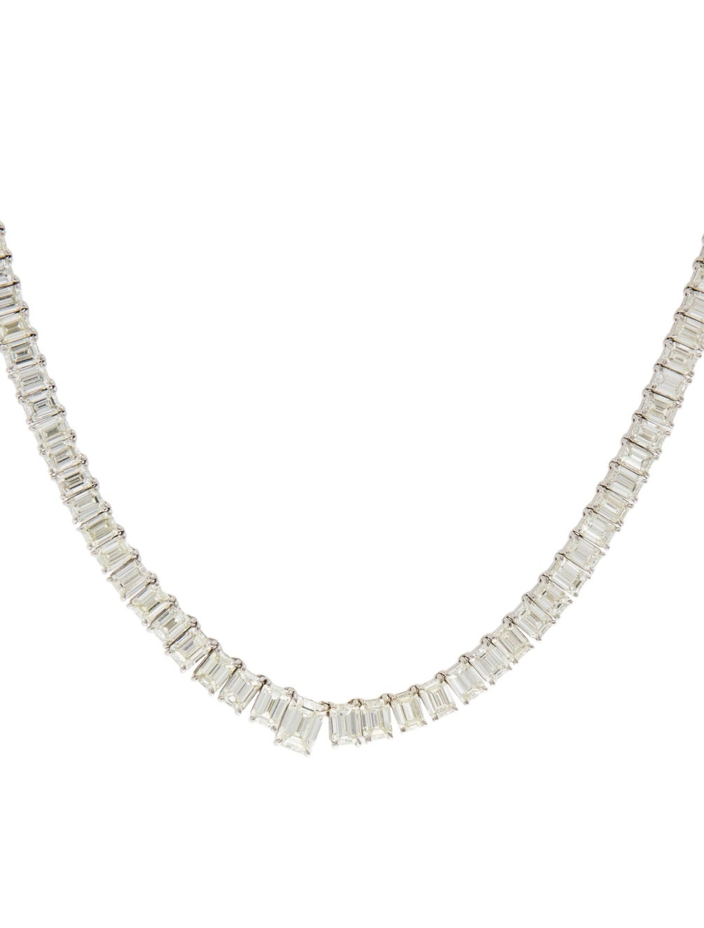 Daniella Design 14K 29.37ctw Diamond Collar Necklace - 14K White Gold ...