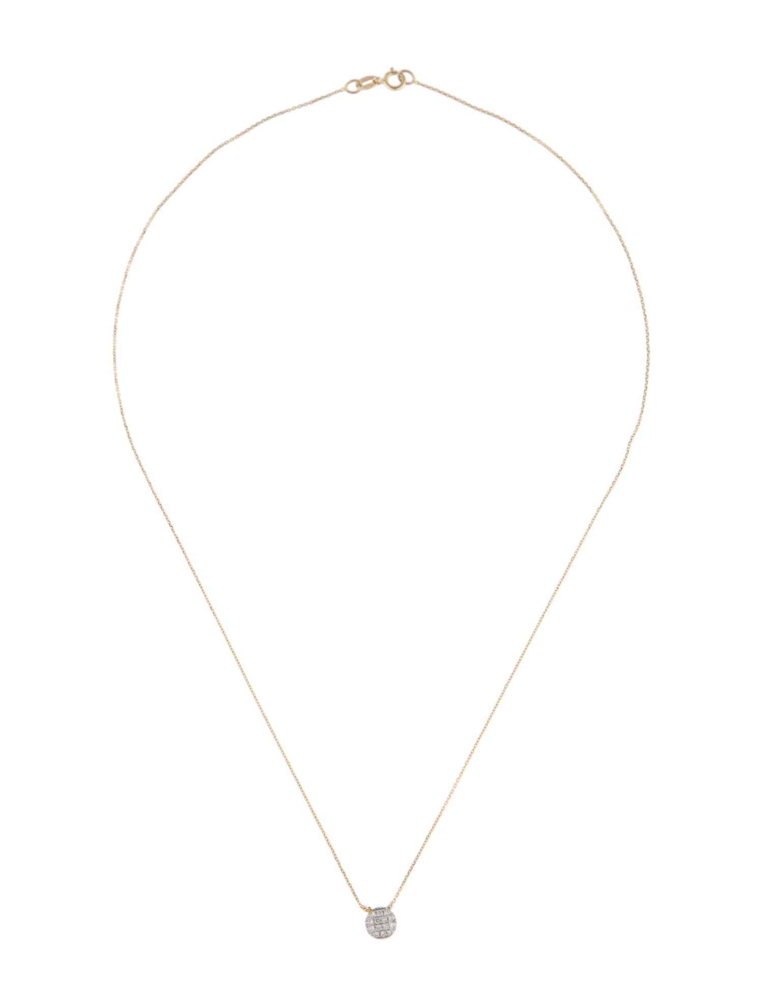 Dana Rebecca Designs 14K Diamond Lauren Joy Mini Disc Pendant Necklace ...