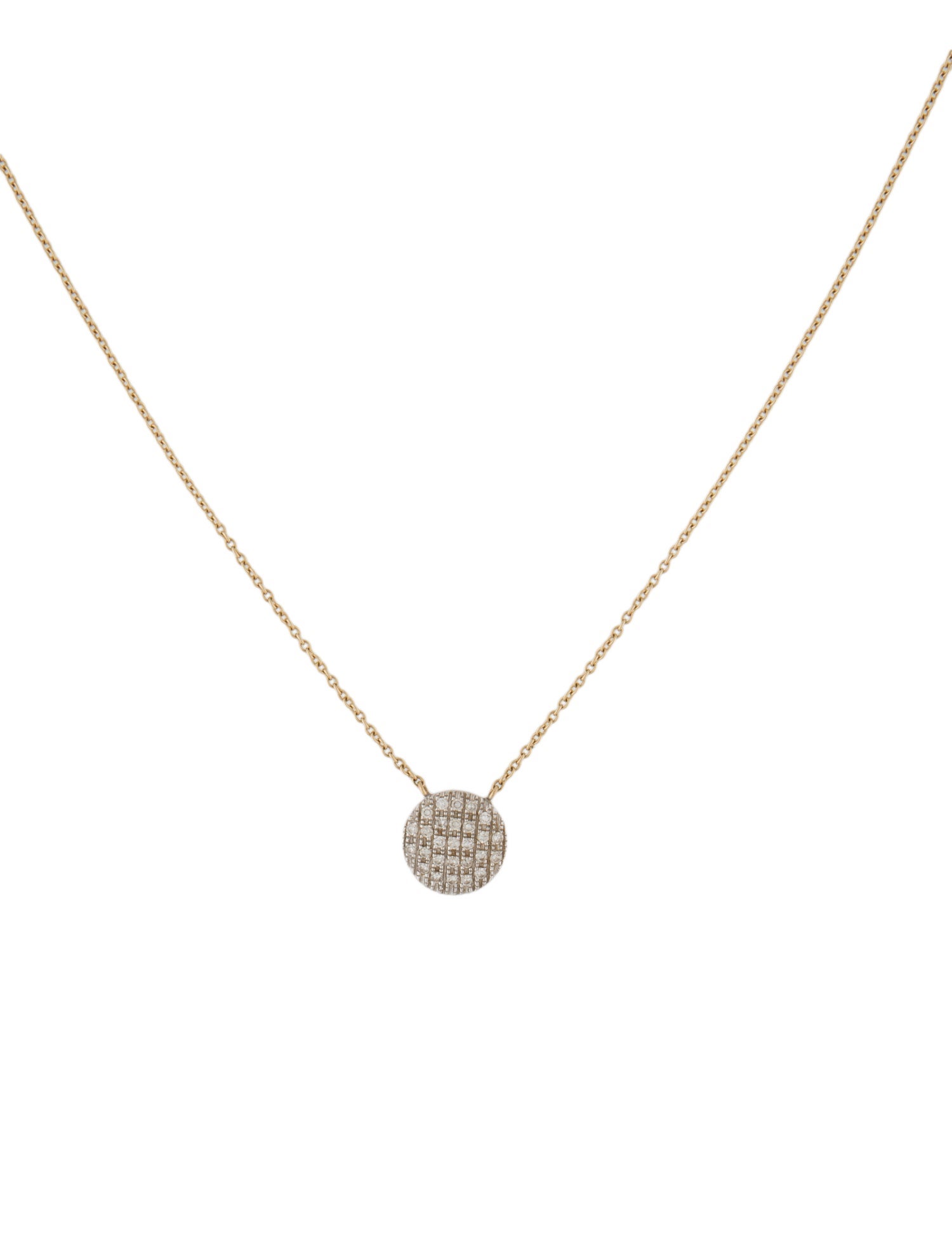 Dana Rebecca Designs 14K Diamond Lauren Joy Medium Disc Necklace - 14K ...