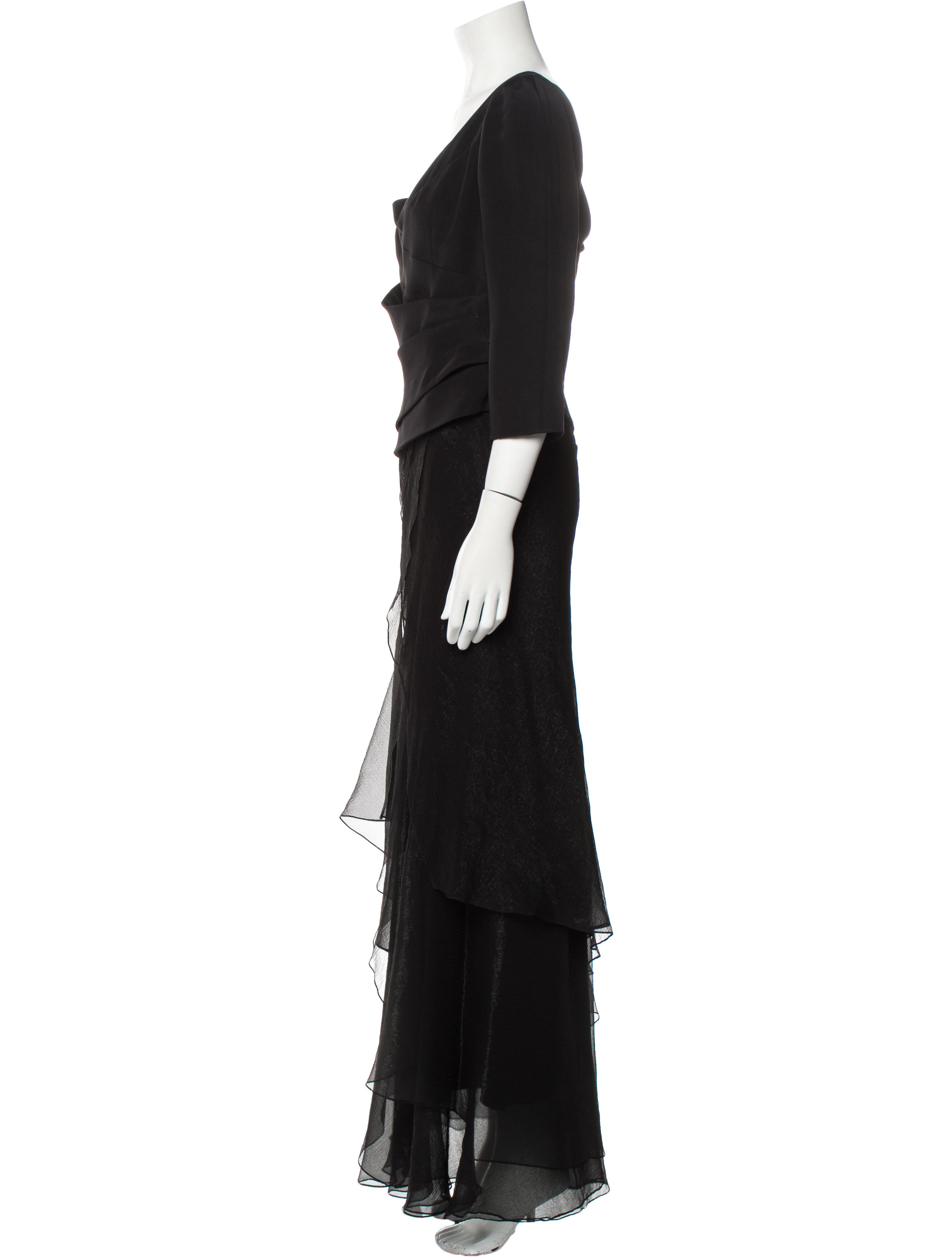 Danes Silk Long Dress - Black Dresses, Clothing - DAS20139 | The RealReal
