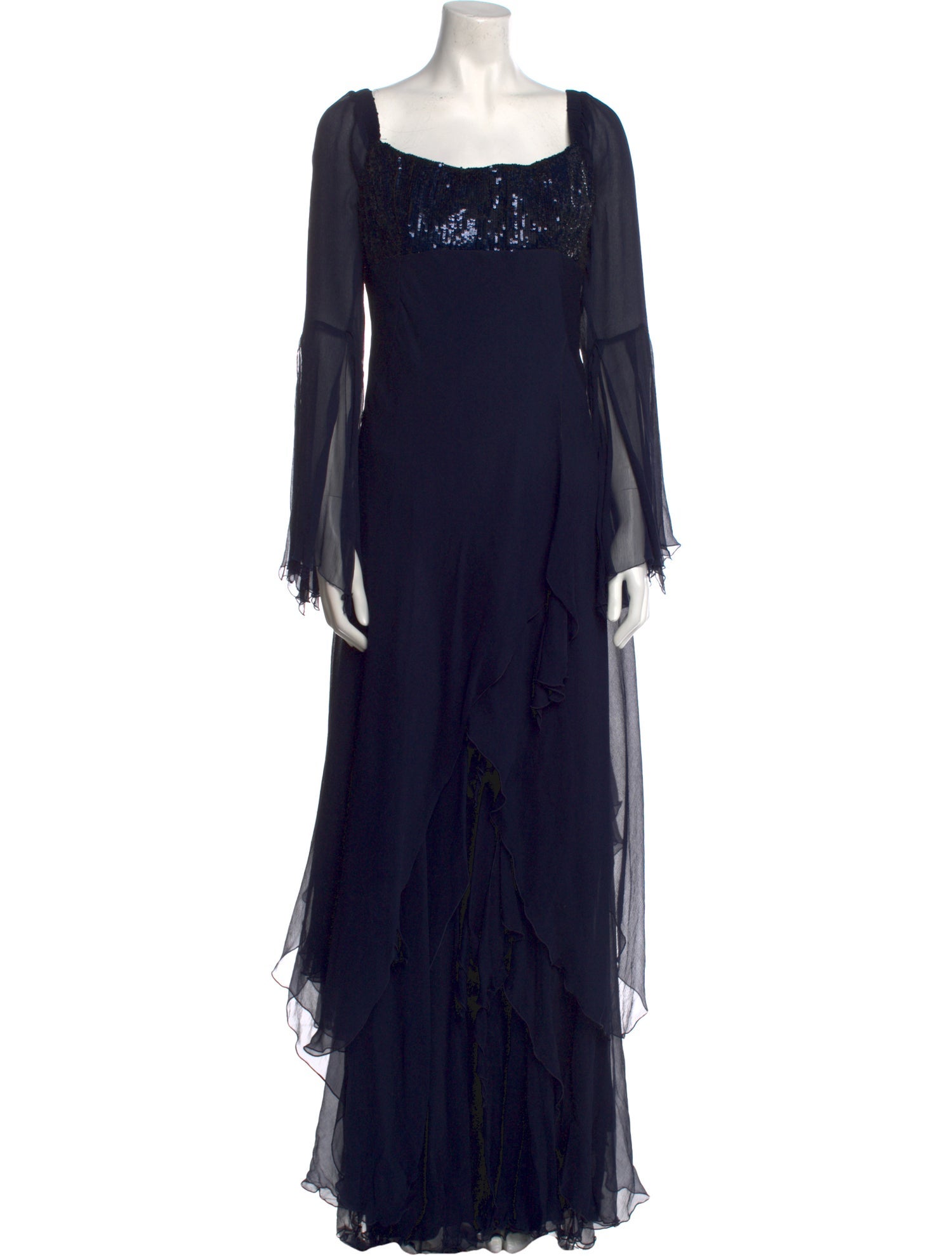 Danes Silk Long Dress - Blue Dresses, Clothing - DAS20230 | The RealReal