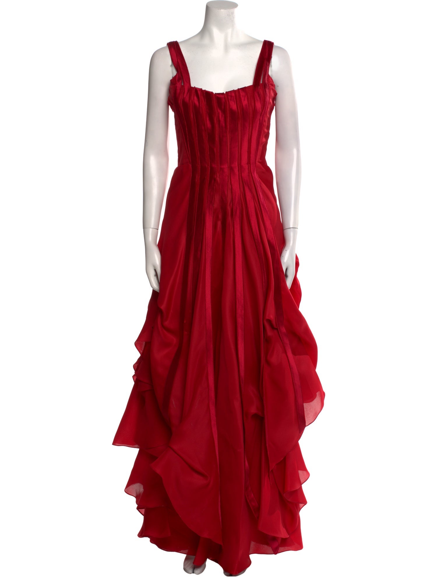 Danes Silk Long Dress - Red Dresses, Clothing - DAS20244 | The RealReal