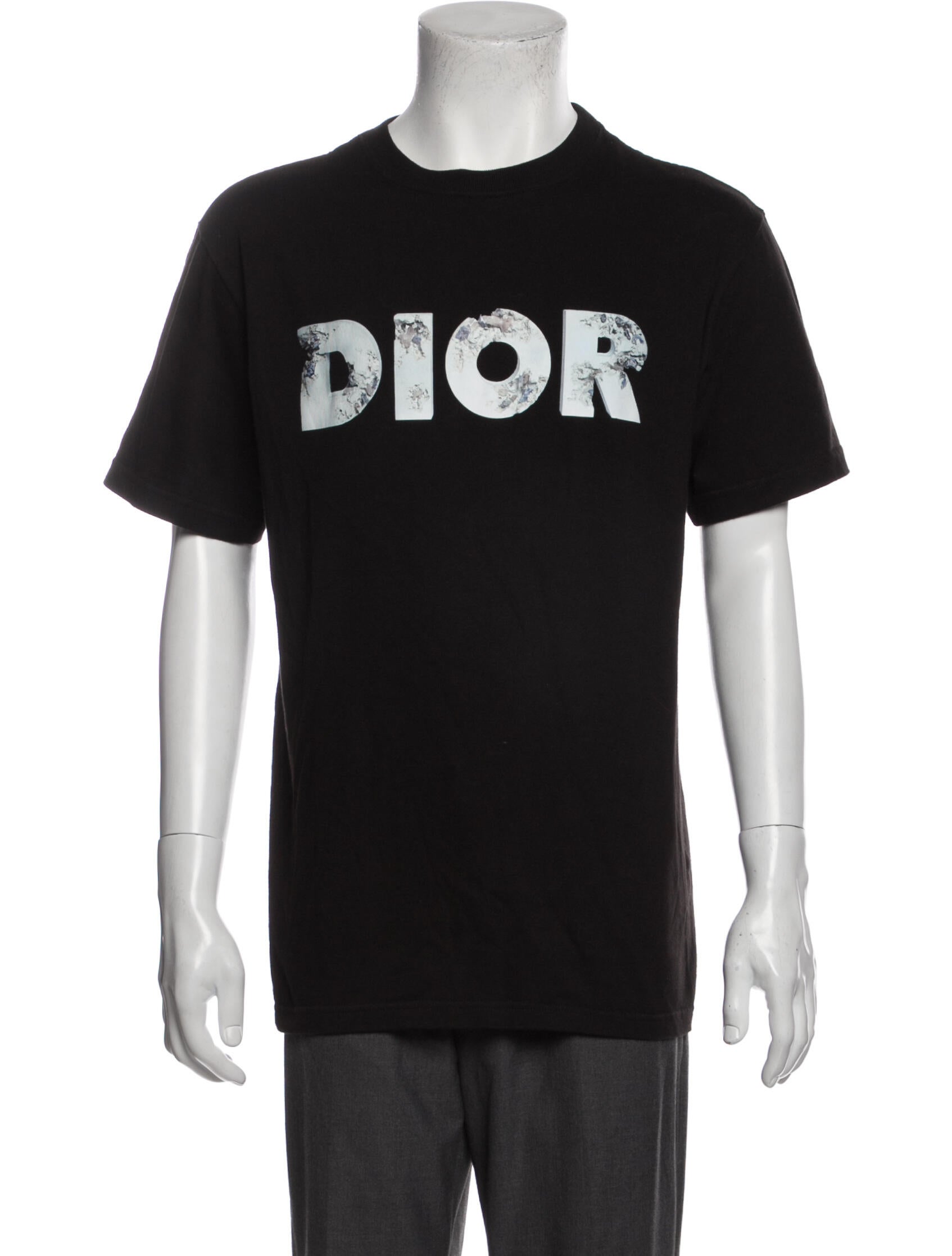 DIOR x Daniel Arsham 2020 Graphic Print T-Shirt - Black T-Shirts, Clothing - DDAIA20065 | The ...
