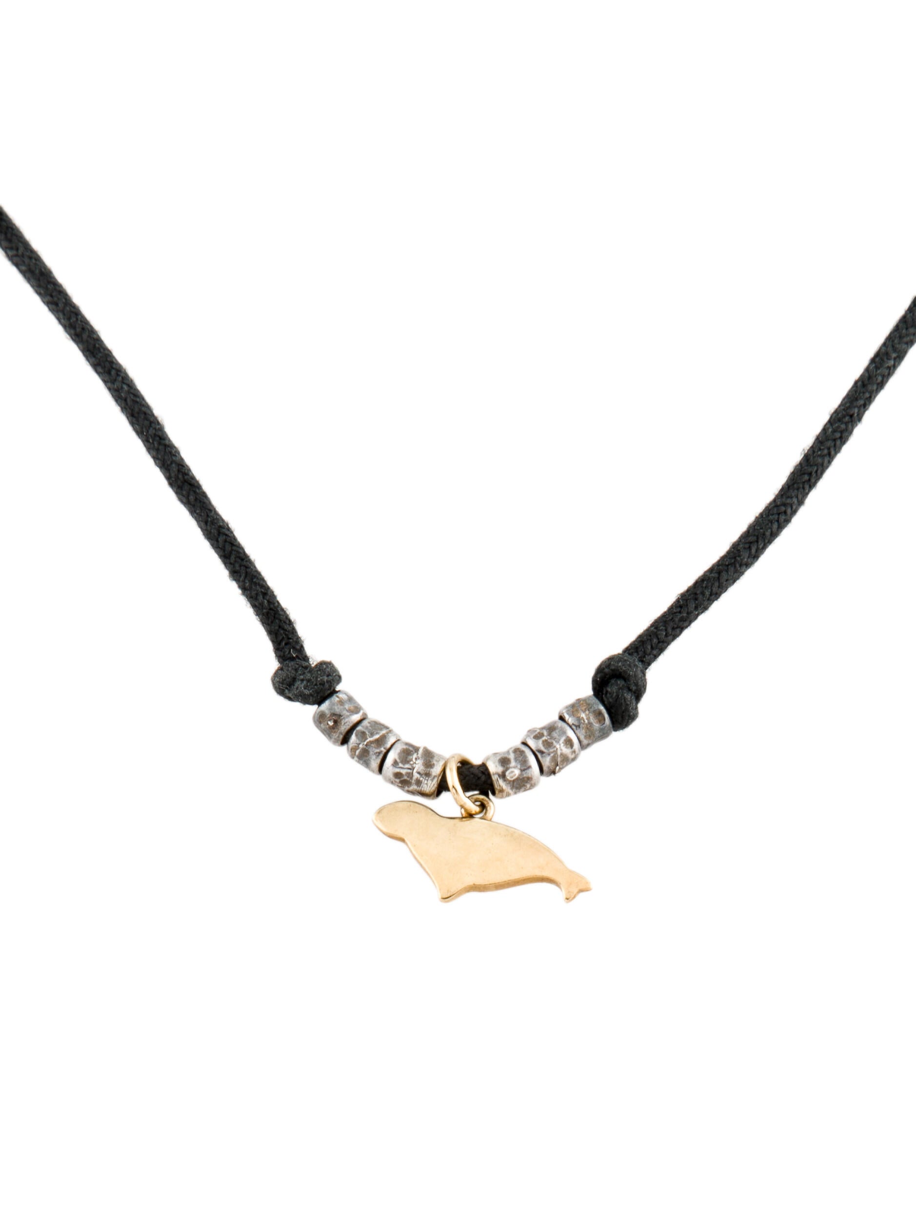 Dodo Seal Pendant Necklace - 18K Yellow Gold Pendant Necklace ...