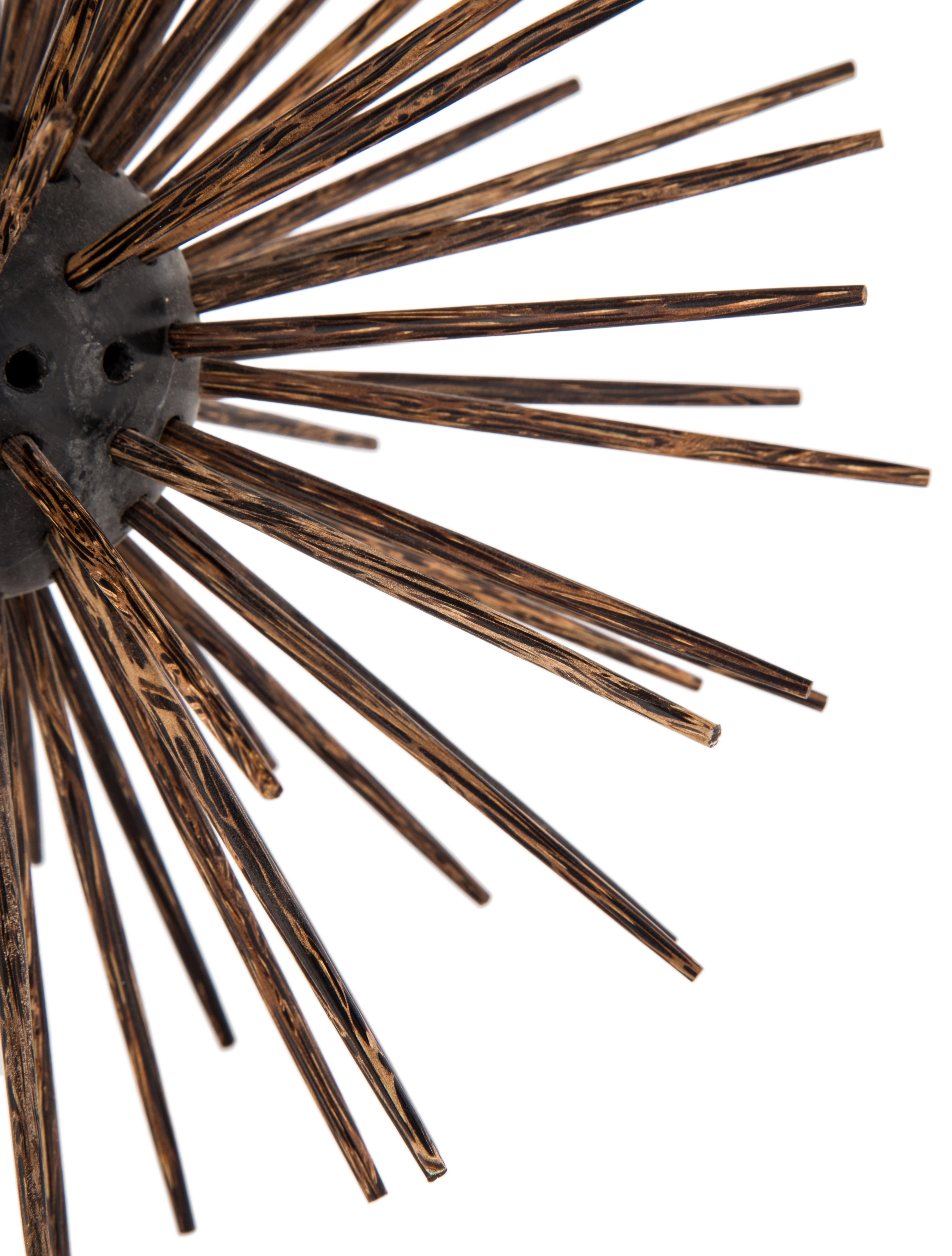 Decor Wooden Ball of Spikes - Brown Decorative Accents, Decor ...