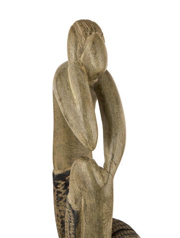 Stone Woman Crouching Figurine - Decor And Accessories - DECOR21195 ...