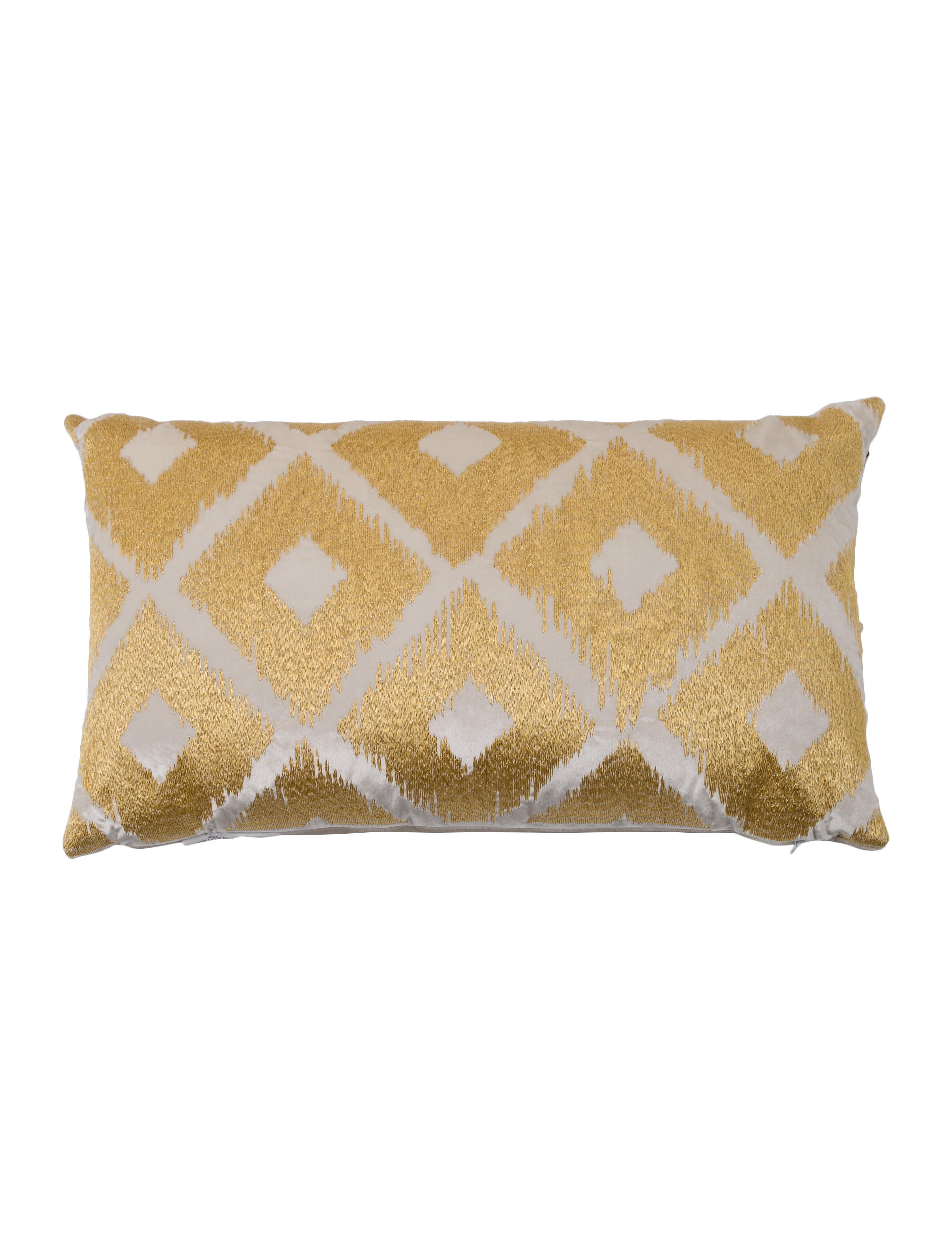Decor Callisto Home Embroidered Throw Pillow - Gold Bedding, Bedding ...
