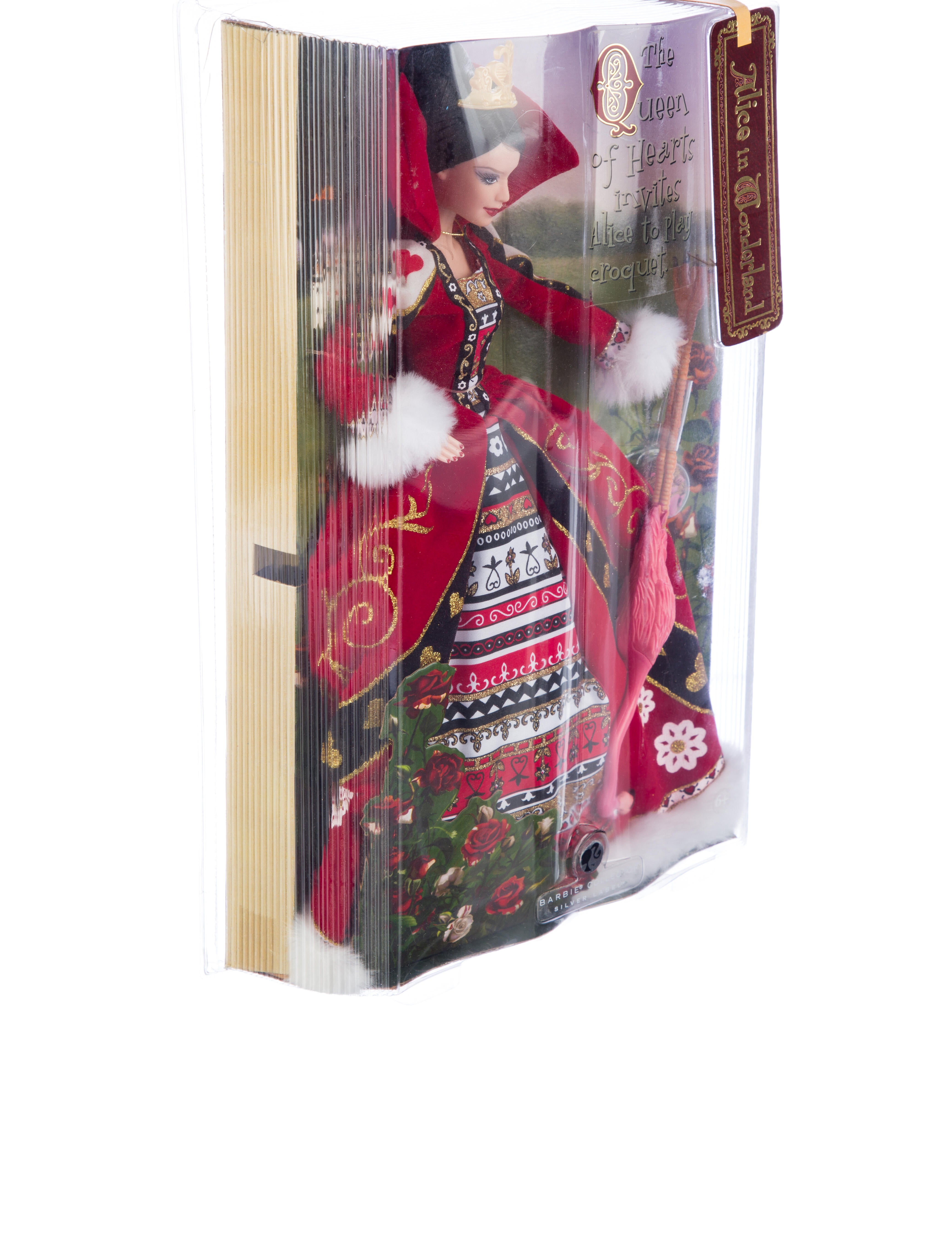 Decor Alice in Wonderland Queen of Hearts Silver Label Barbie Doll ...