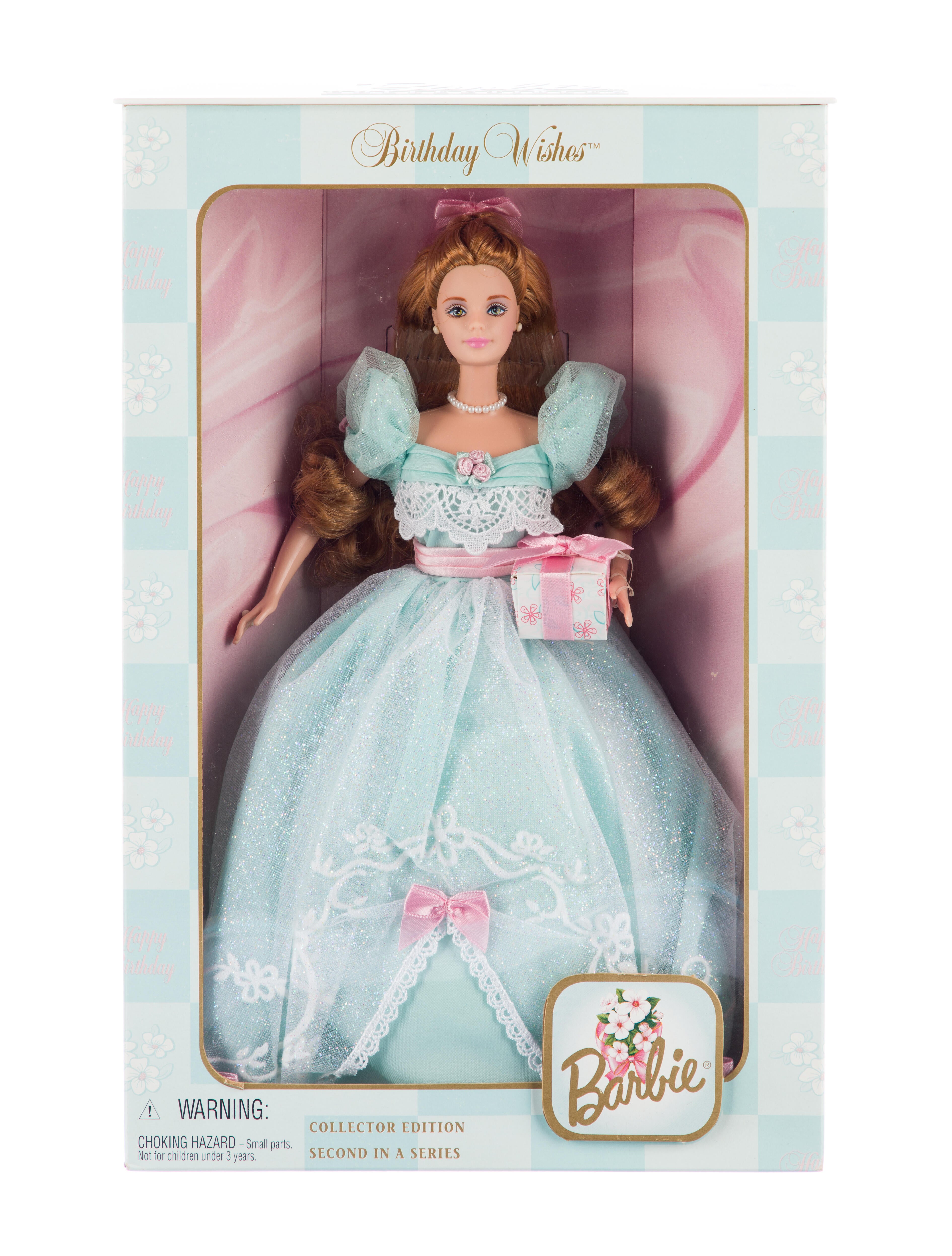 Decor Collector Edition Birthday Wishes Barbie Doll - Blue Decorative ...