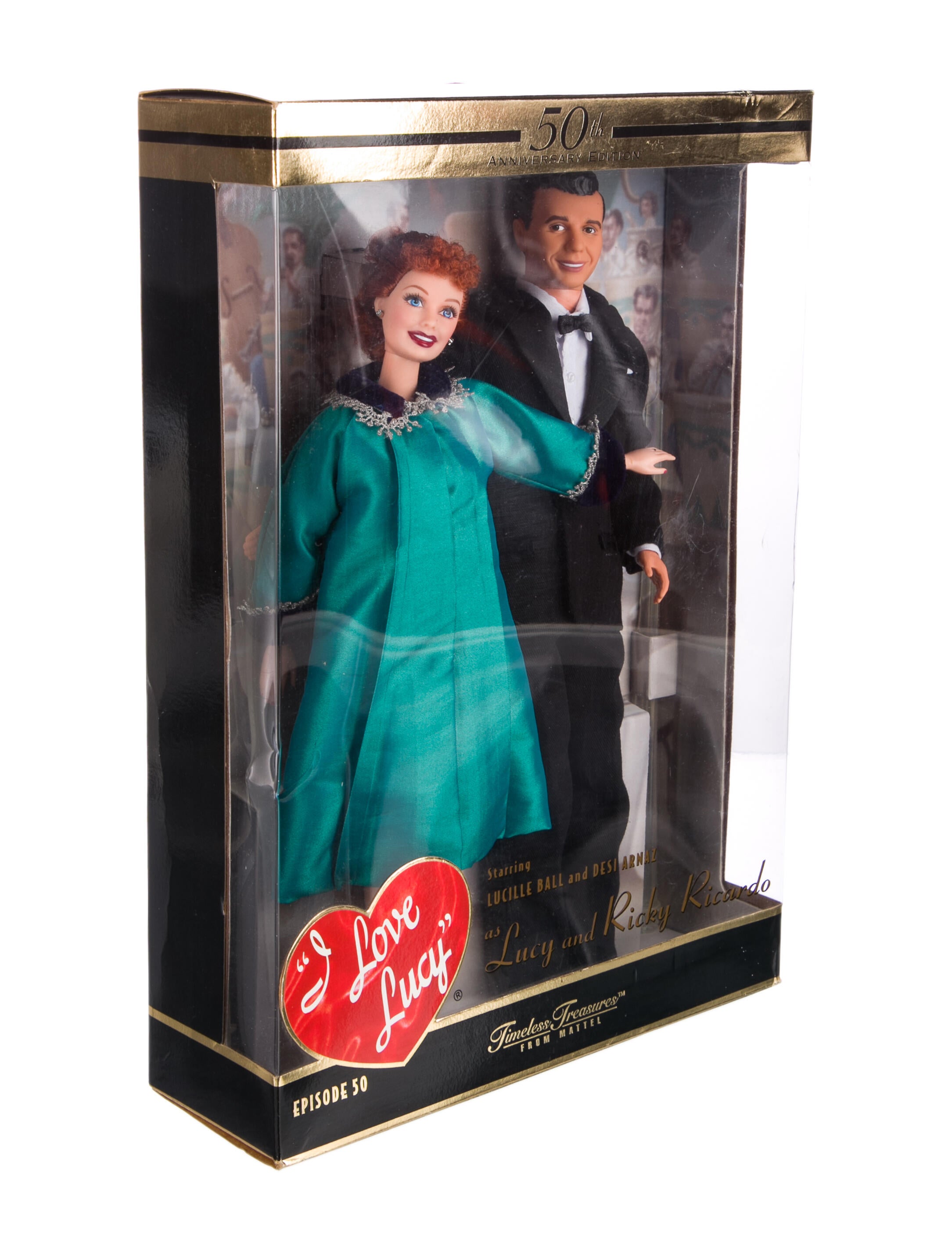 Decor 2000 I Love Lucy 50th Anniversary Lucy & Ricky Barbie Dolls ...
